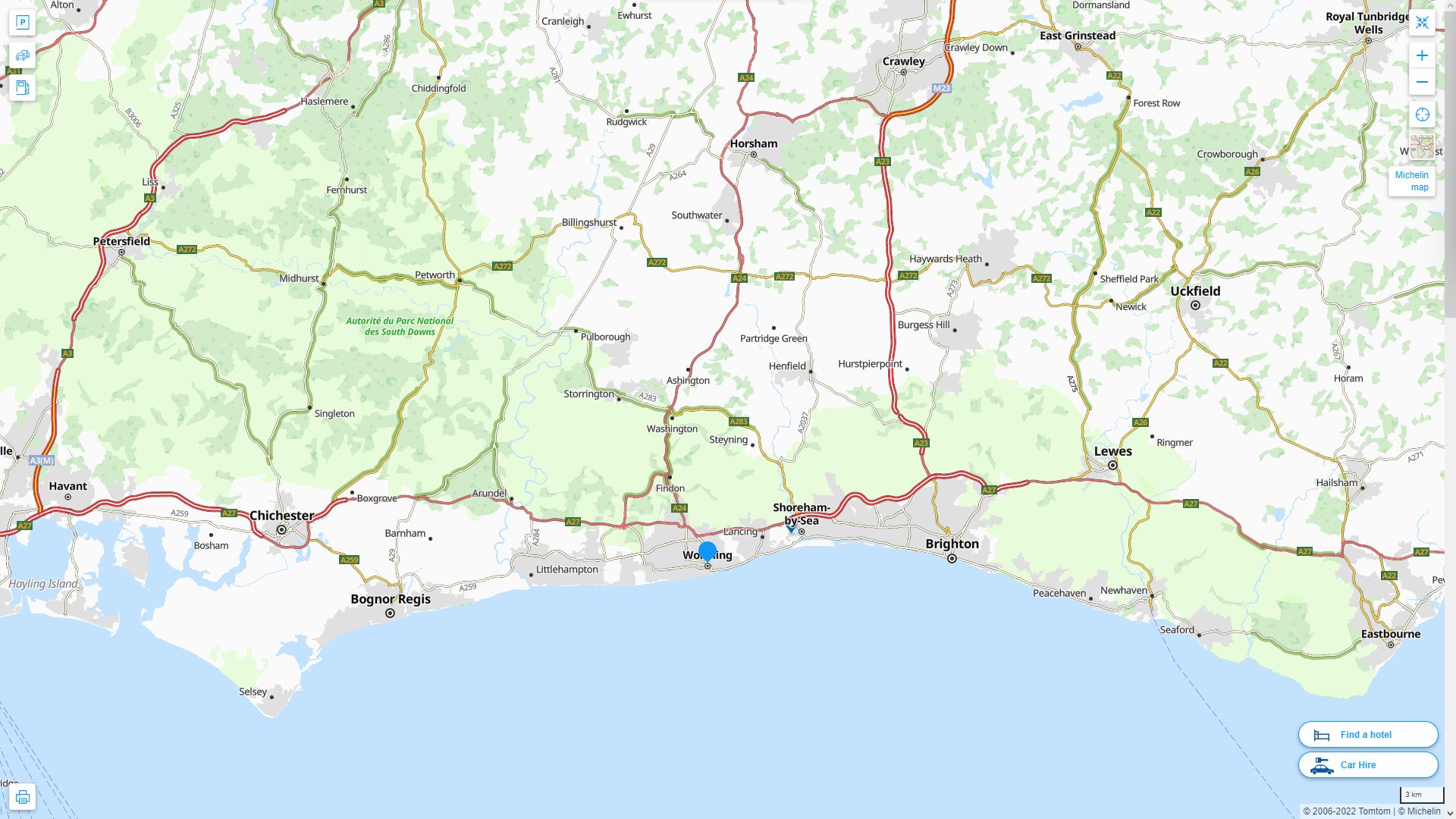 Worthing Map