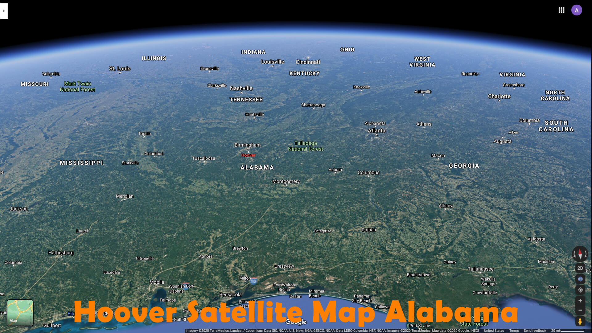 Hoover, Alabama Map