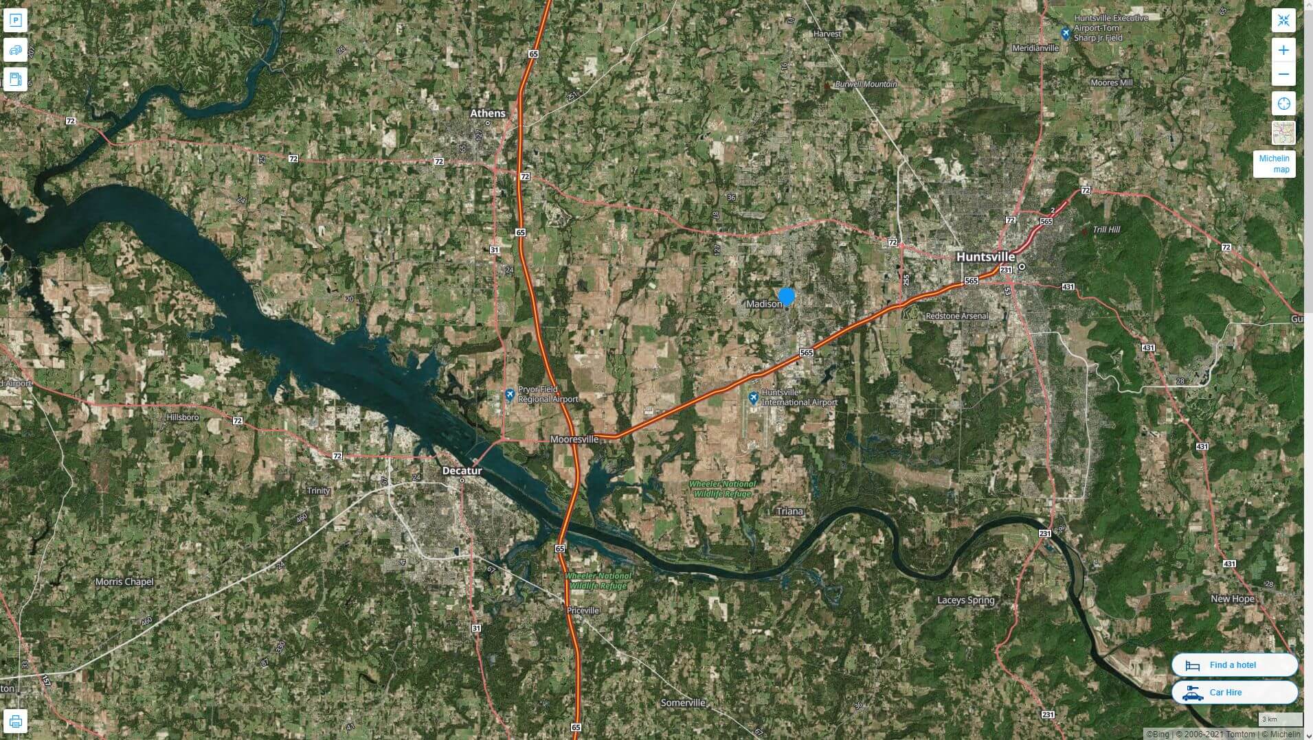 Madison Alabama Map