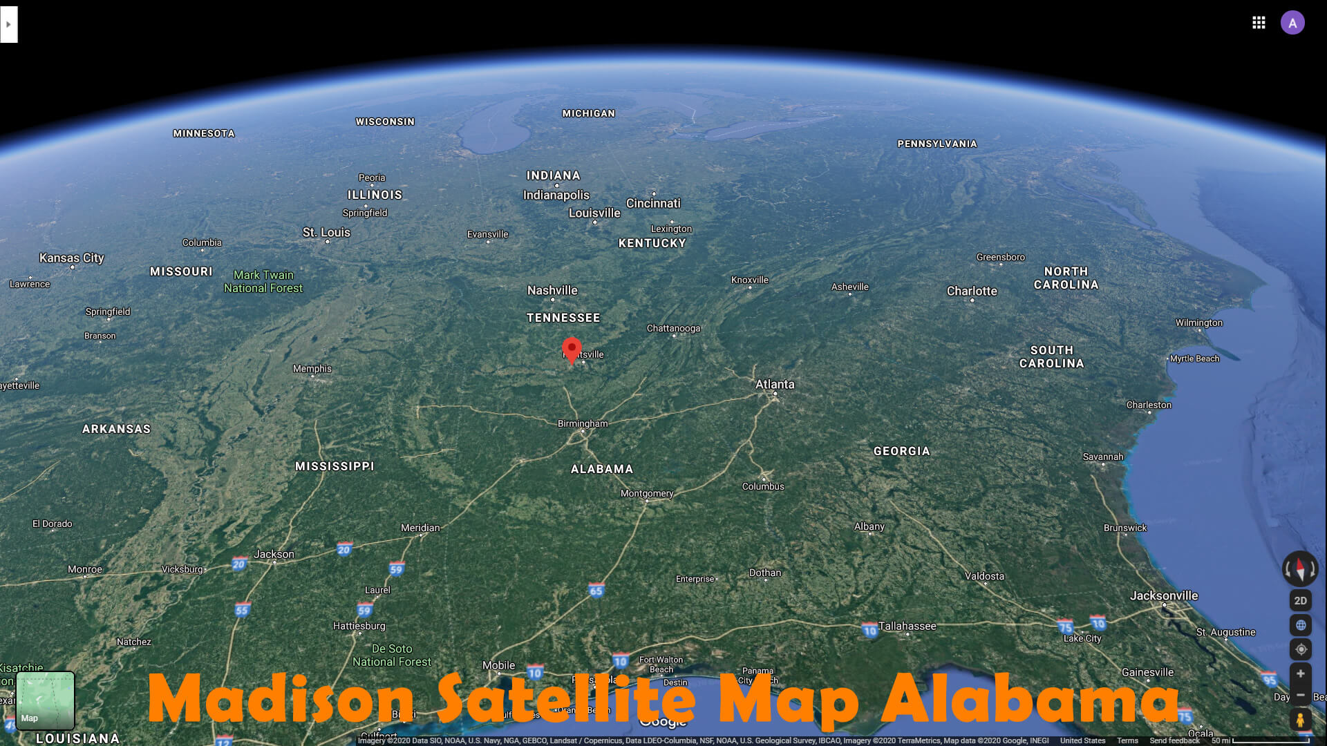 Madison, Alabama Map
