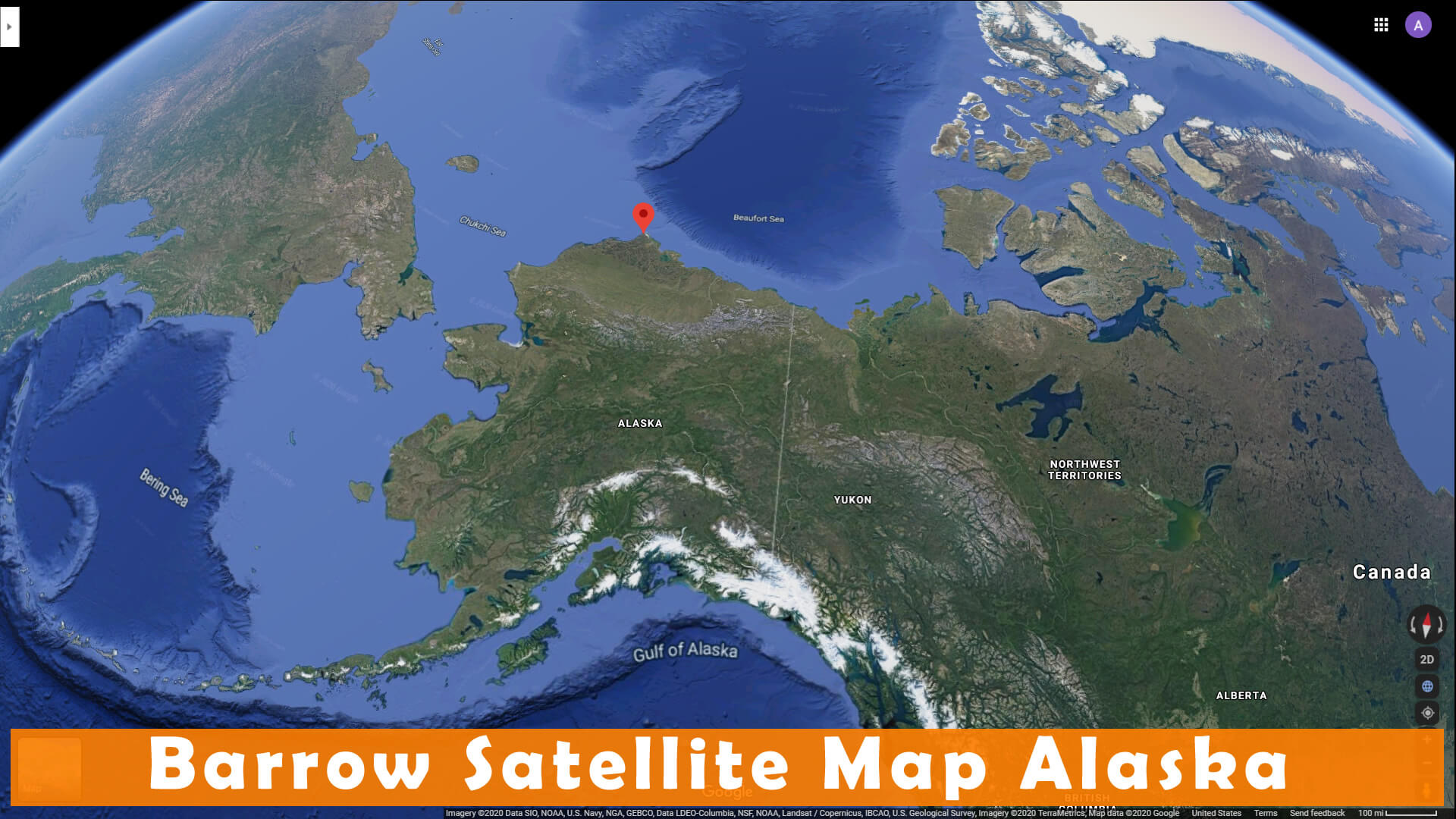 Barrow, Alaska Map