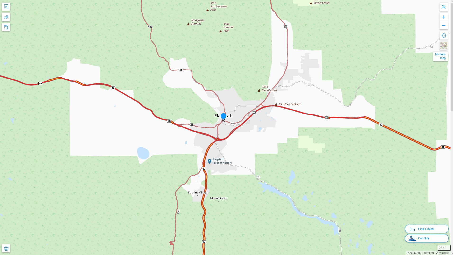 Flagstaff, Arizona Map