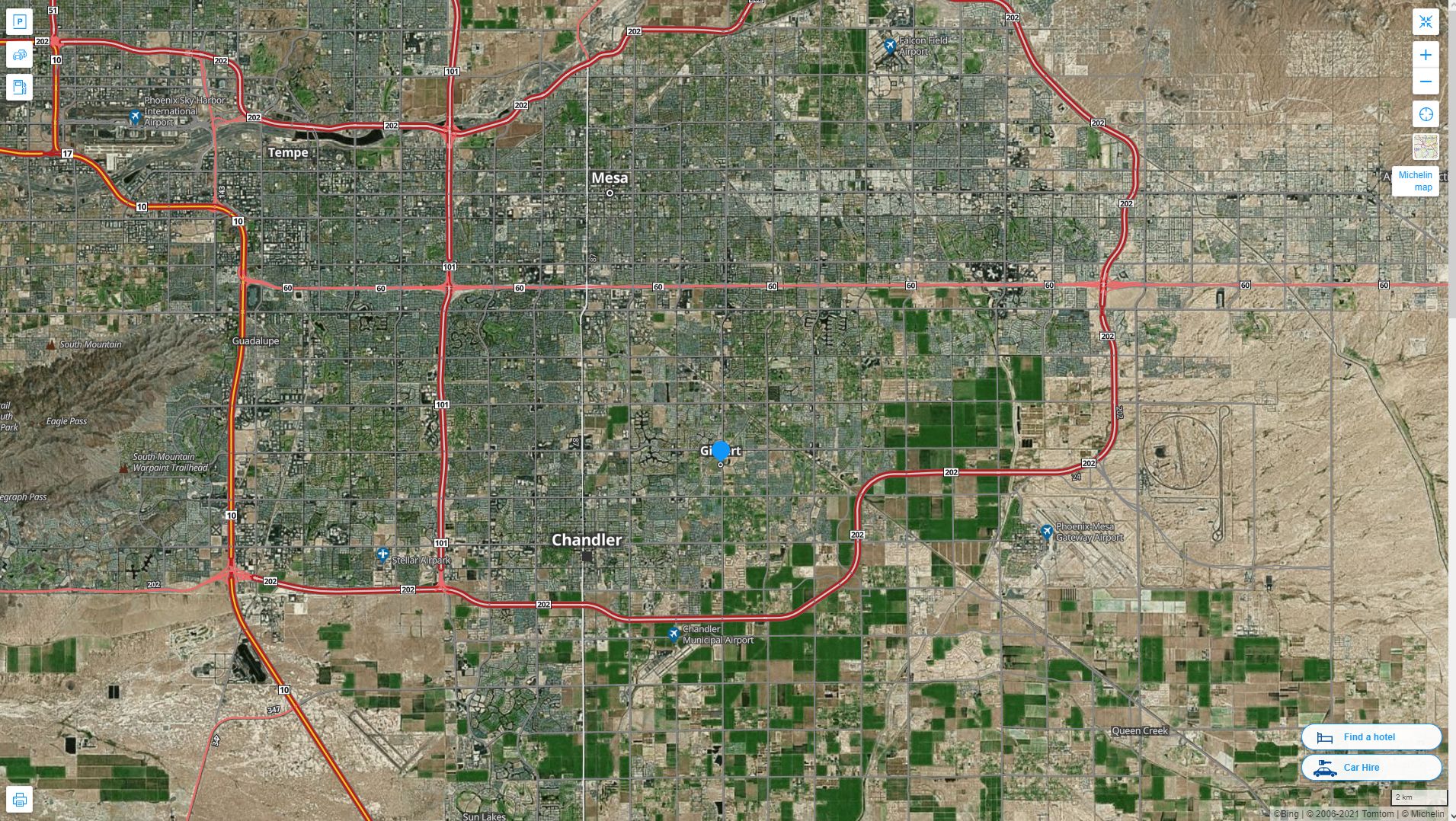 Gilbert Arizona Map