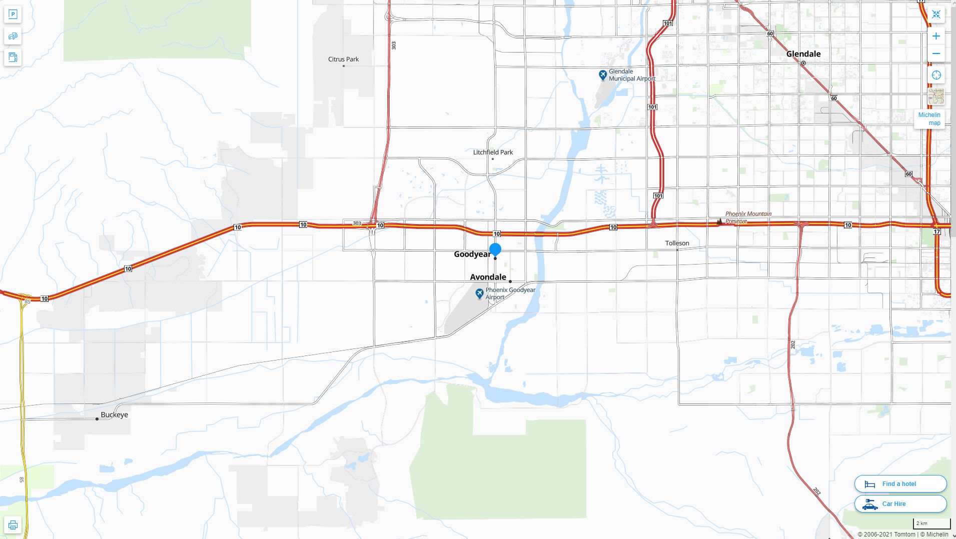 Goodyear Arizona Map