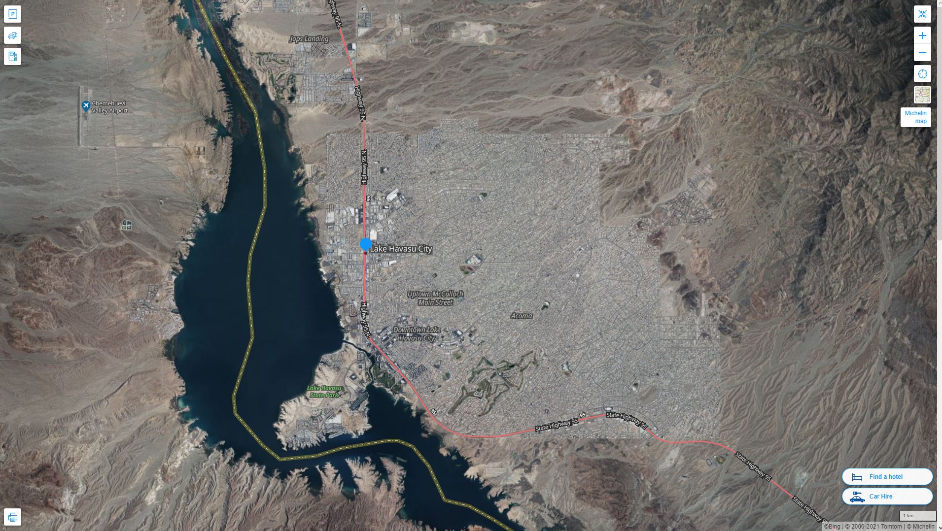 Lake Havasu City, Arizona Map