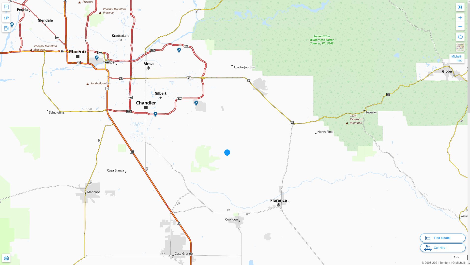 San Tan Valley, Arizona Map