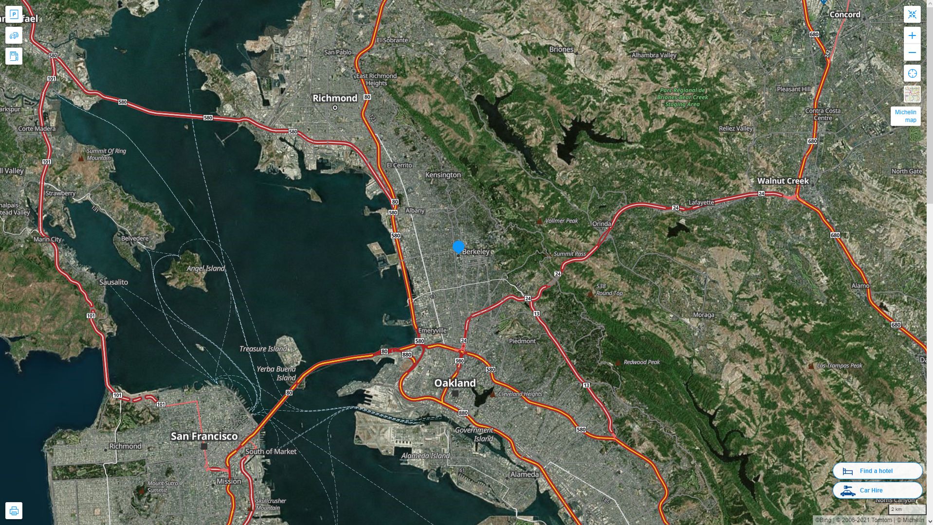 Berkeley, California Map