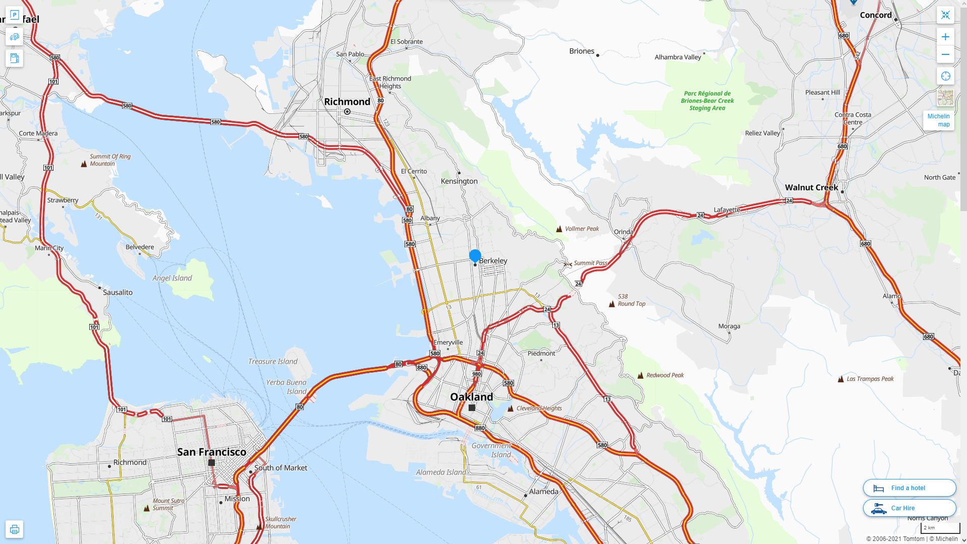 Berkeley, California Map