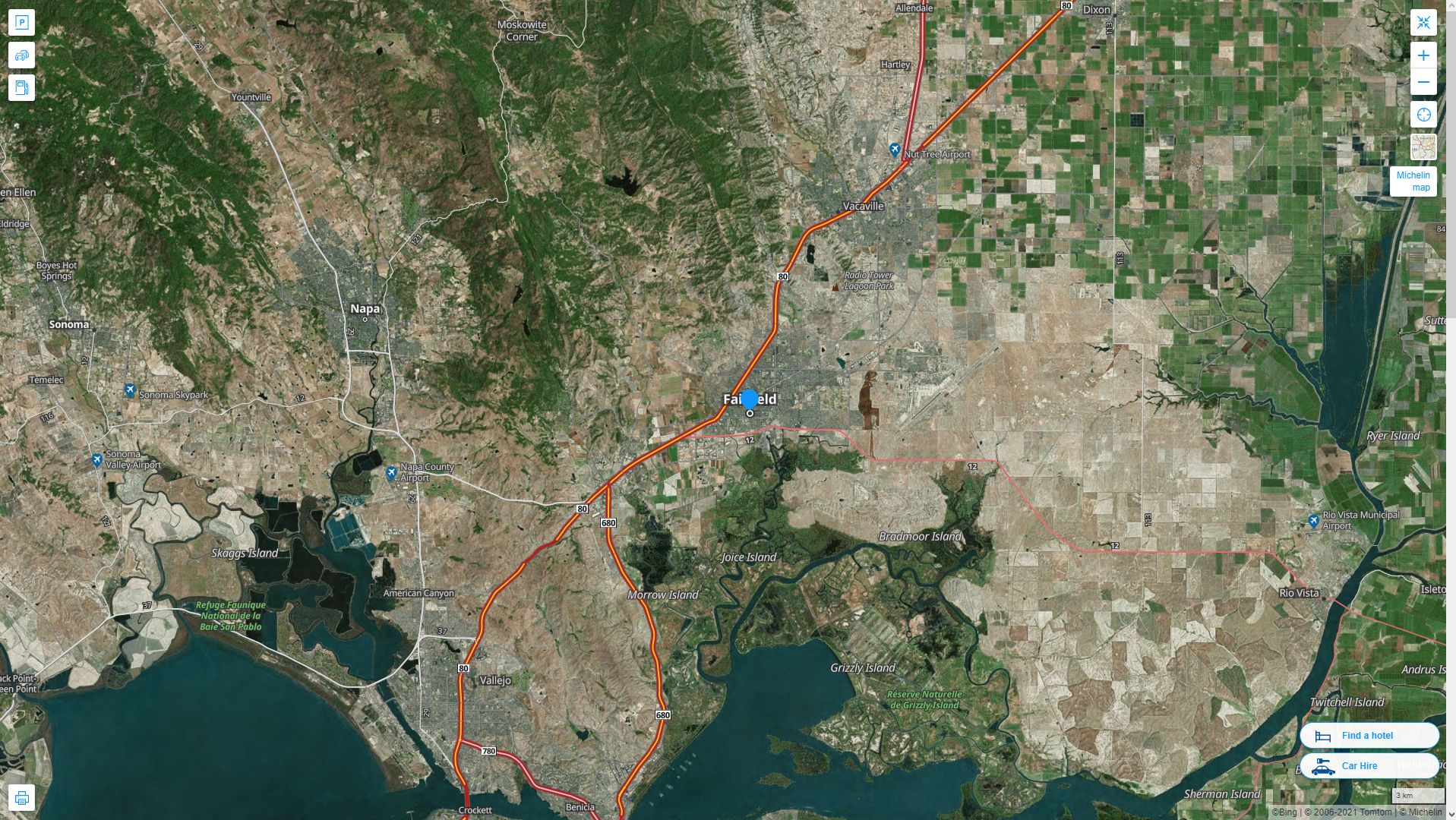 Fairfield California Map