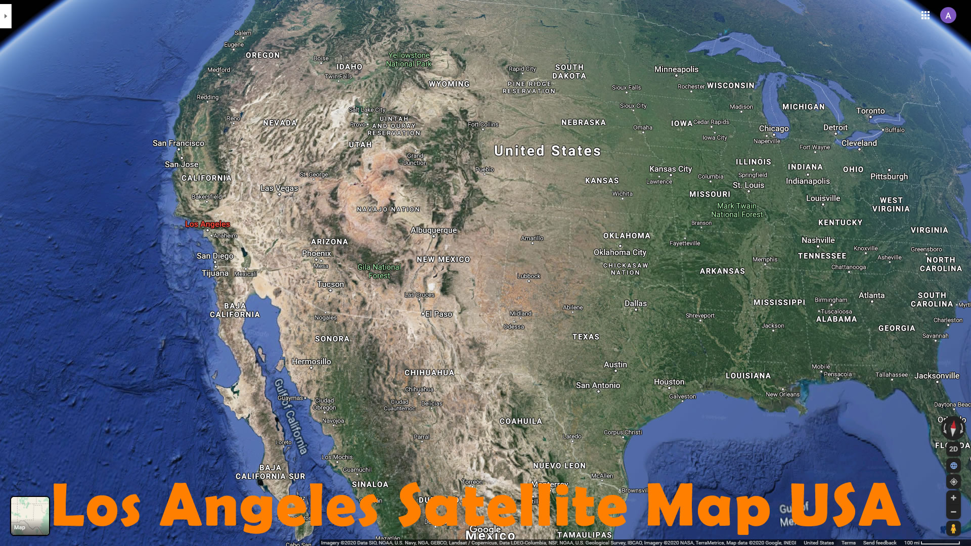 Los Angeles Maps, California