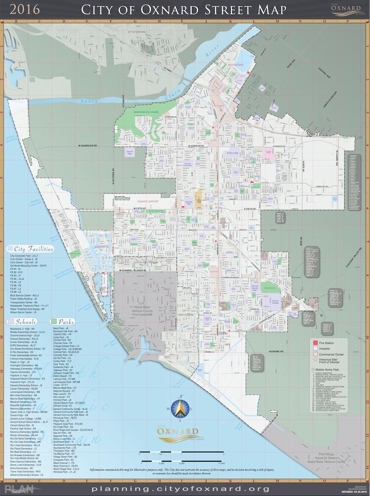 Oxnard California Map