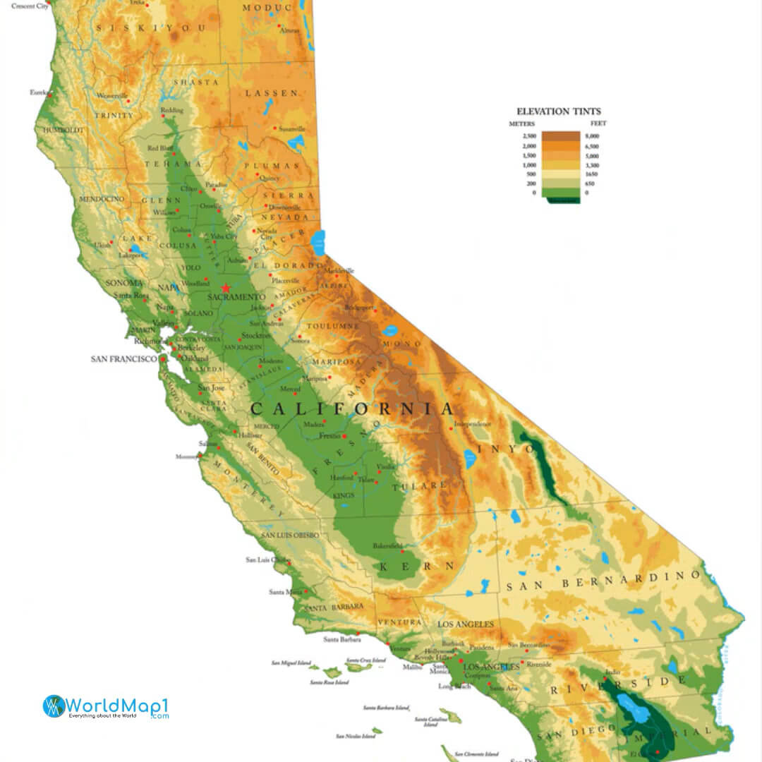 Where is California on the Map?