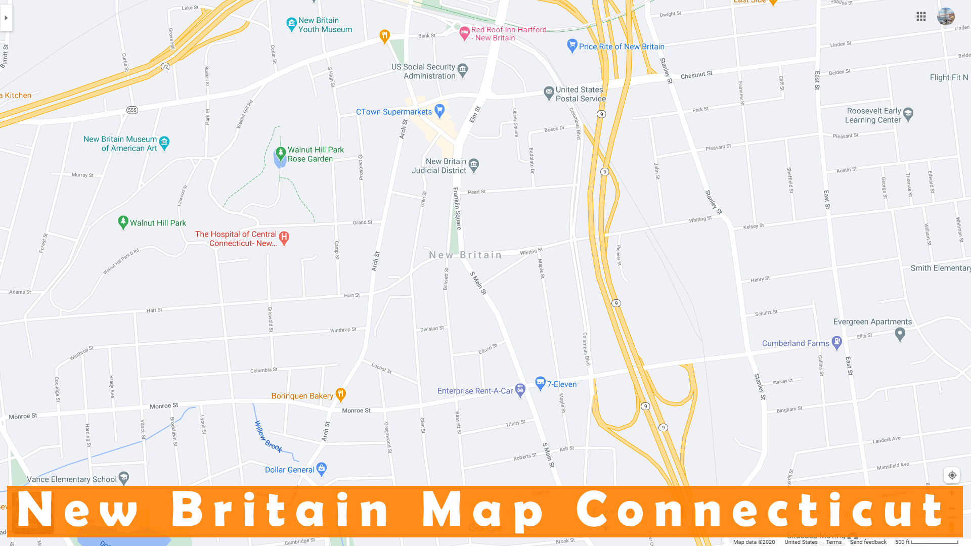 New Britain Connecticut Map