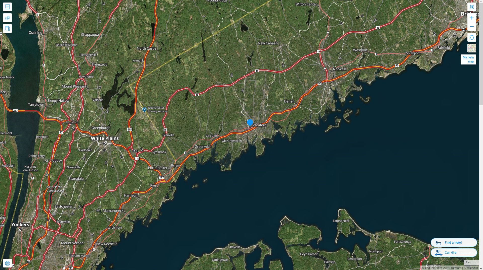 Stamford, Connecticut Map