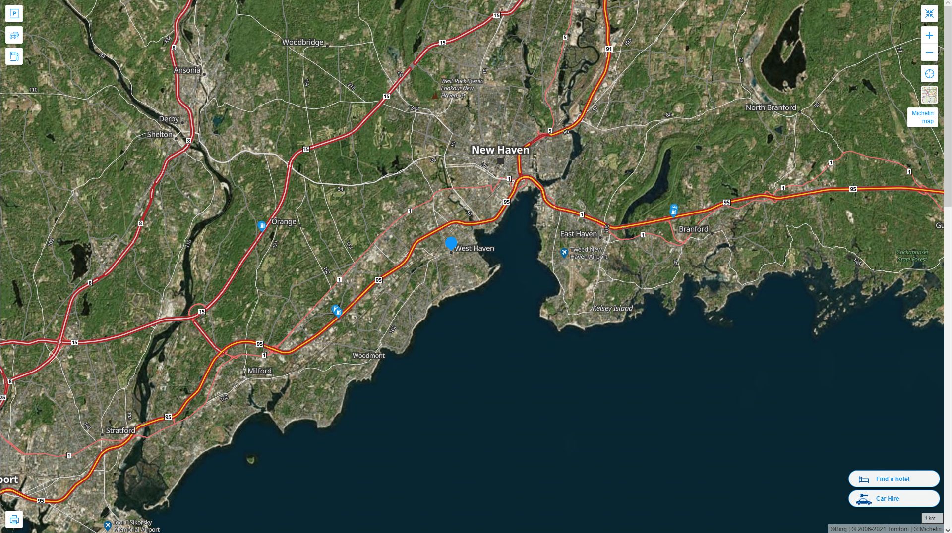 West Haven, Connecticut Map