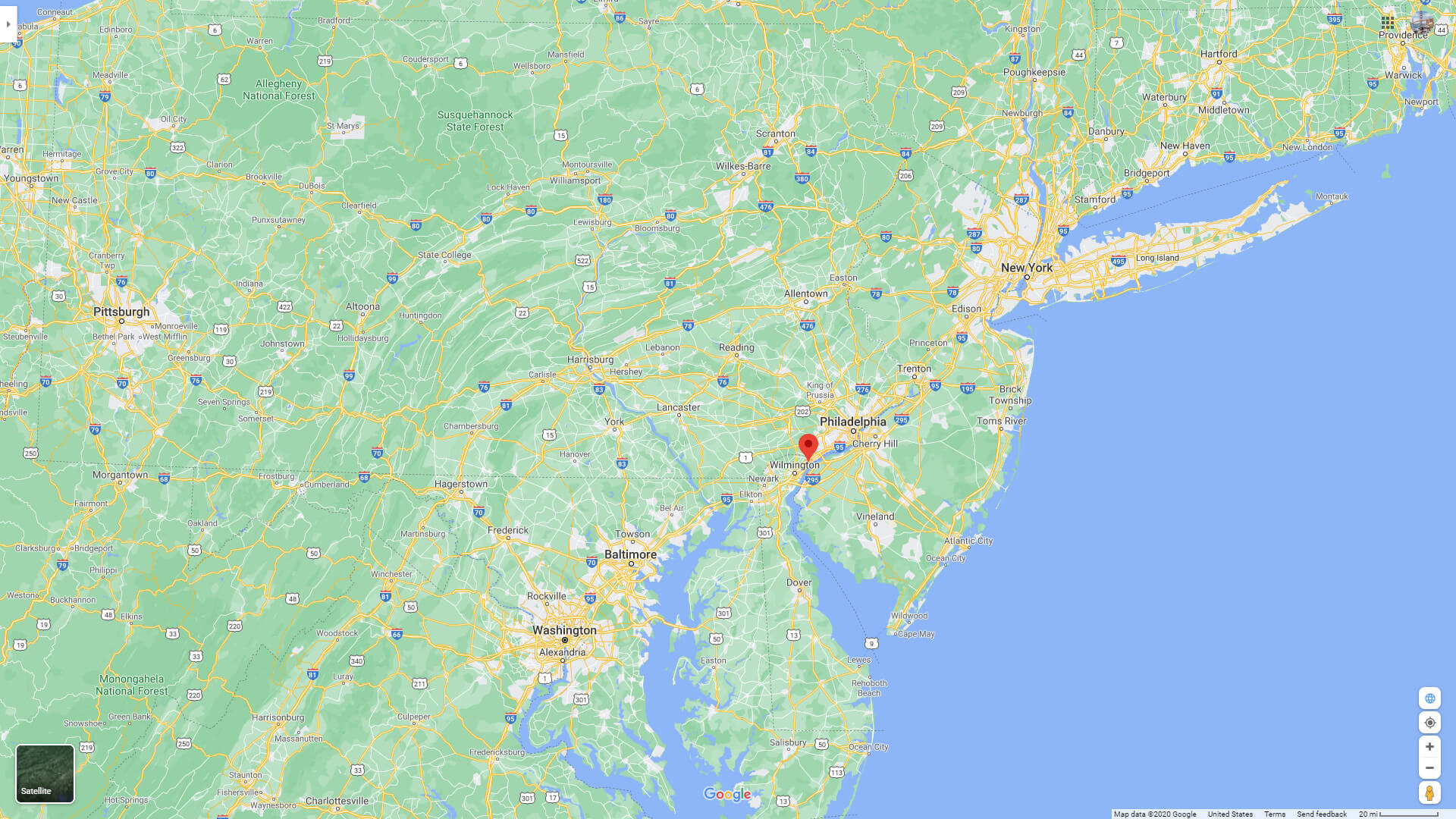 Claymont, Delaware Map