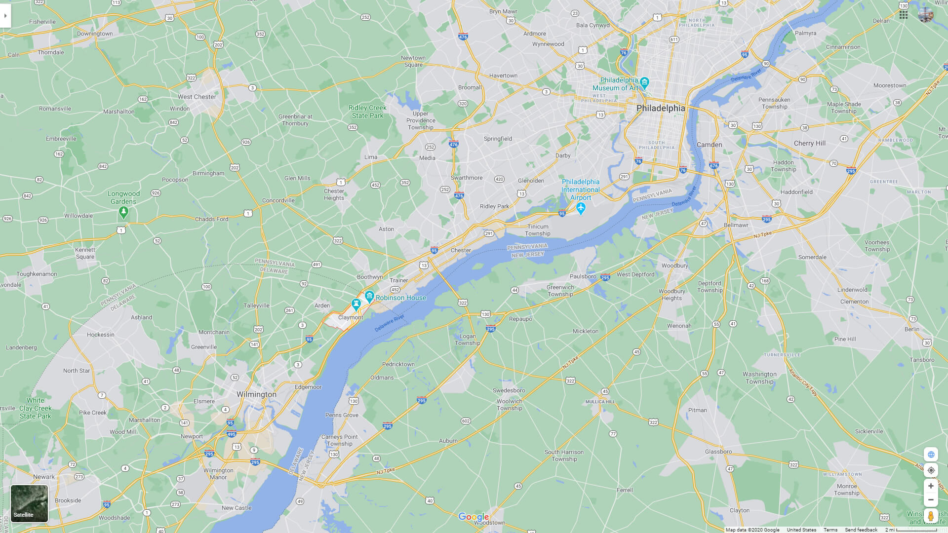 Claymont, Delaware Map