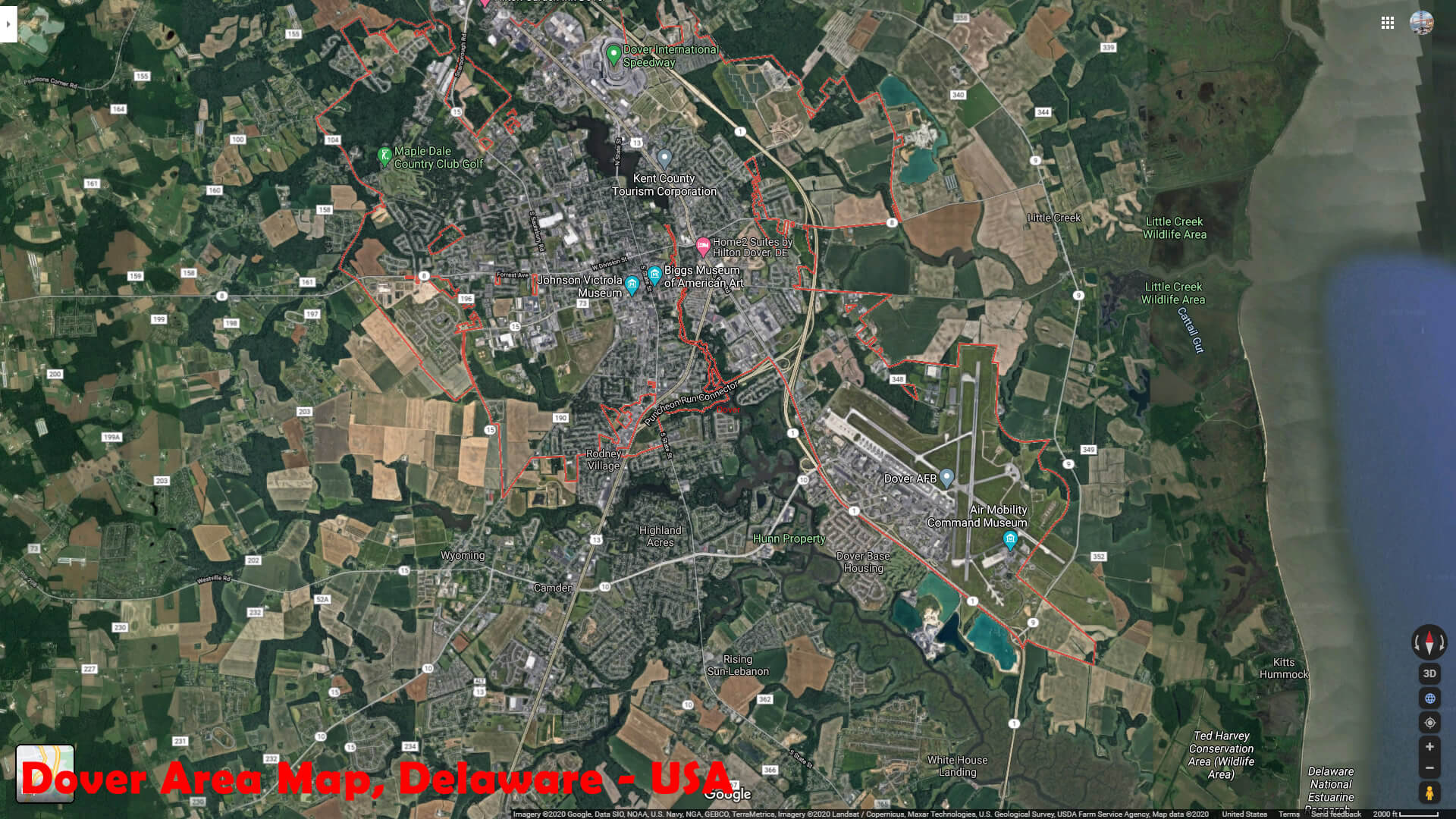 Dover Delaware Map - United States