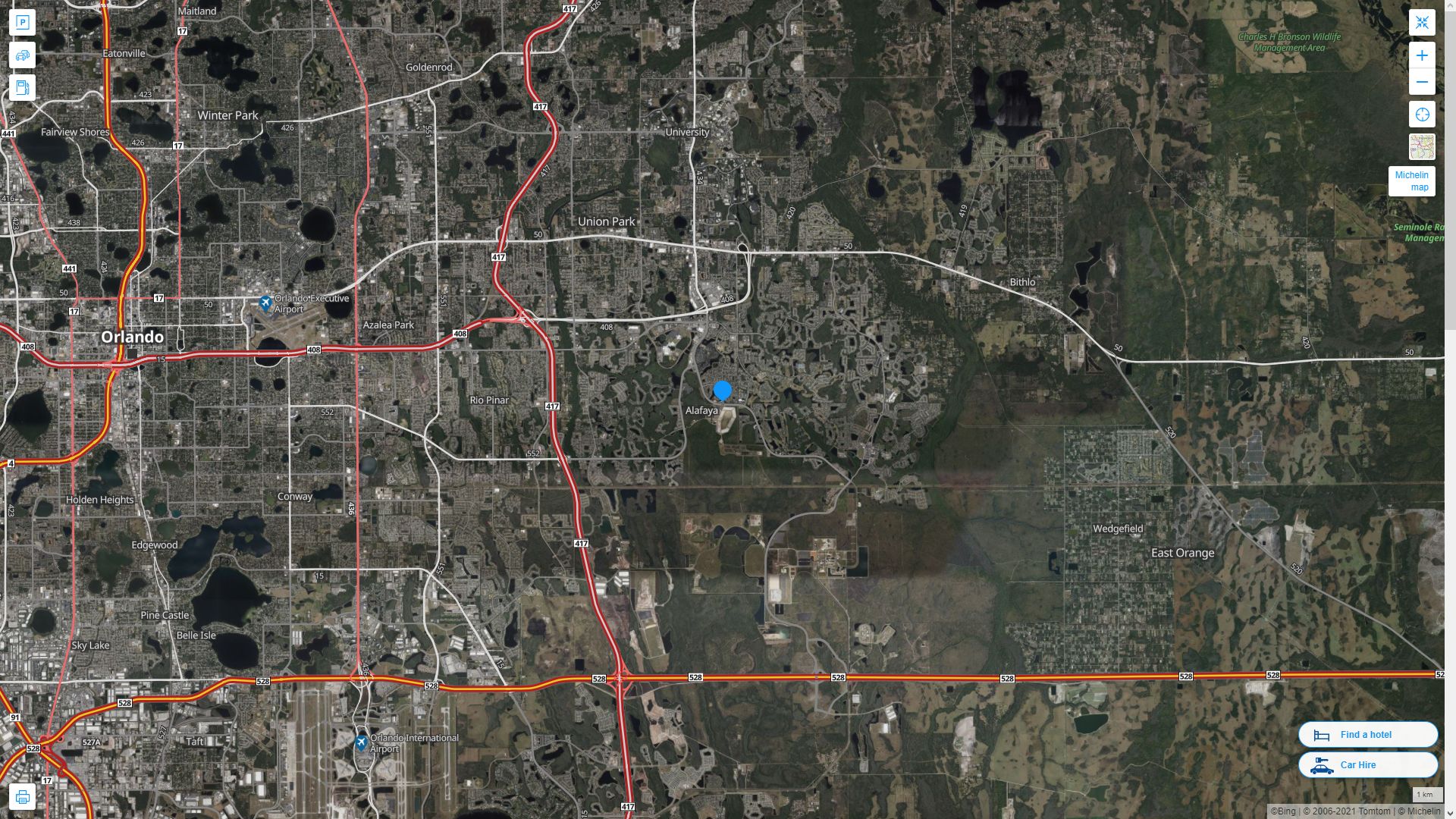 Alafaya, Florida Map