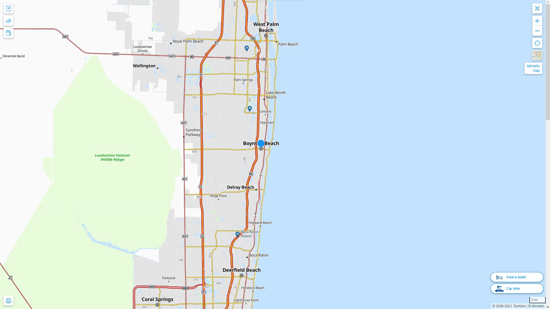 Boynton Beach, Florida Map