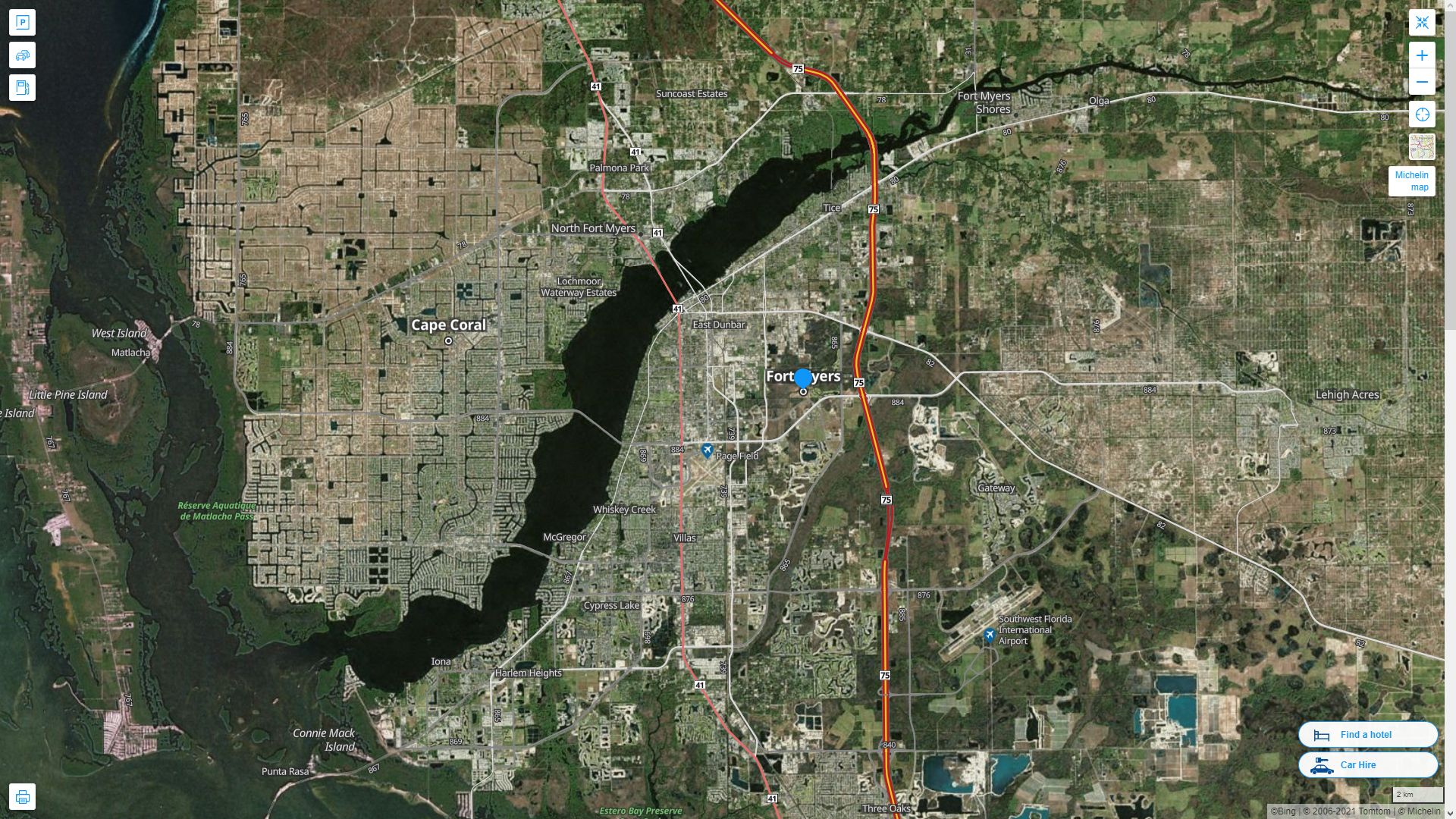 Fort Myers, Florida Map