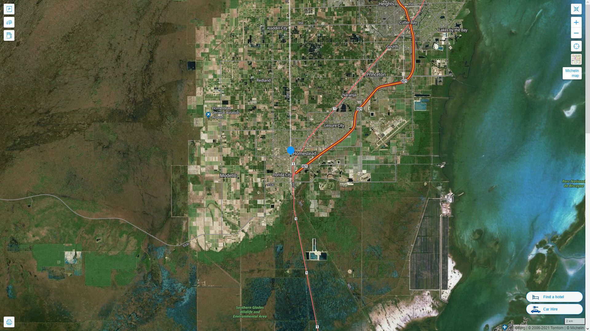 Homestead Florida Map - United States