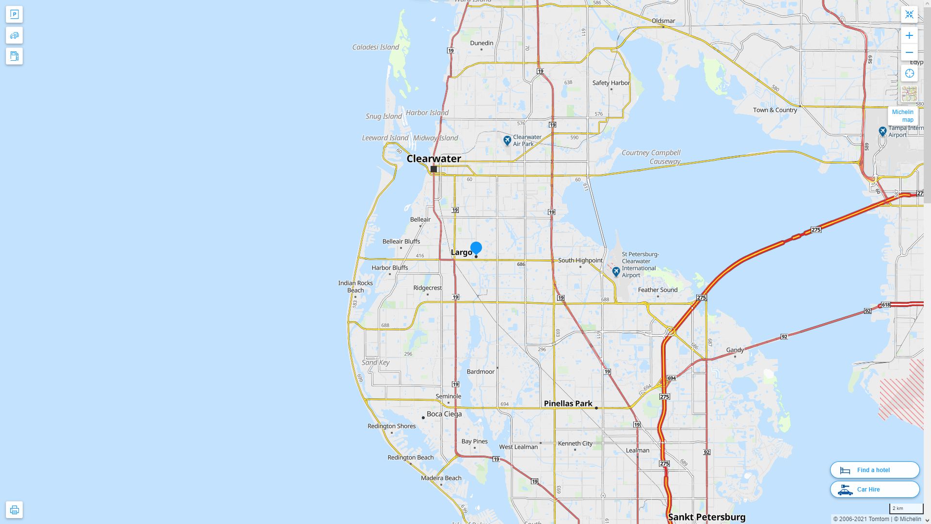 Largo, Florida Map