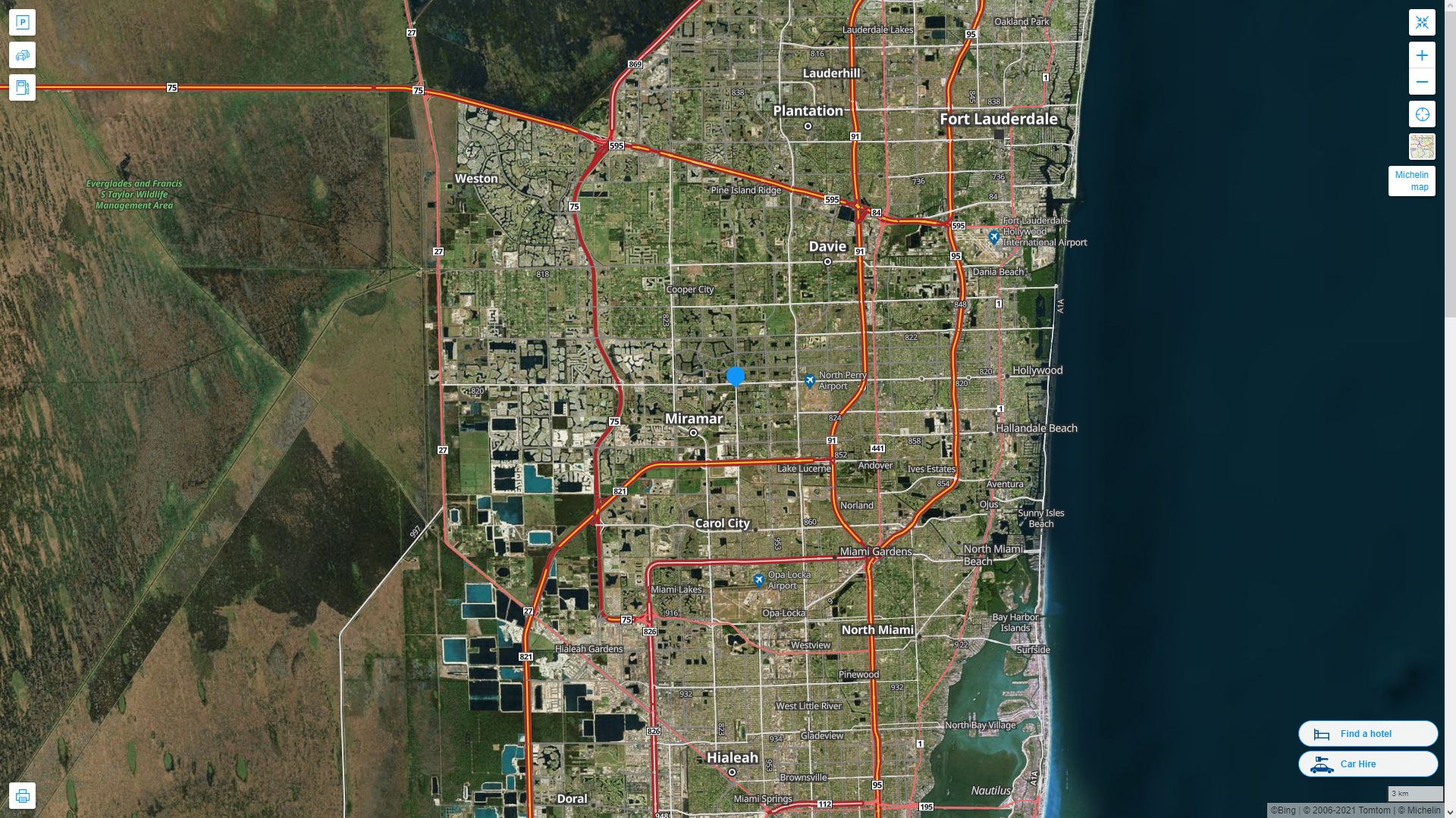 Pembroke Pines, Florida Map