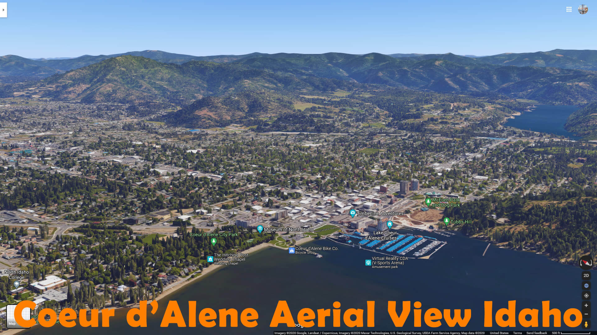 Coeur d'Alene, Idaho Map