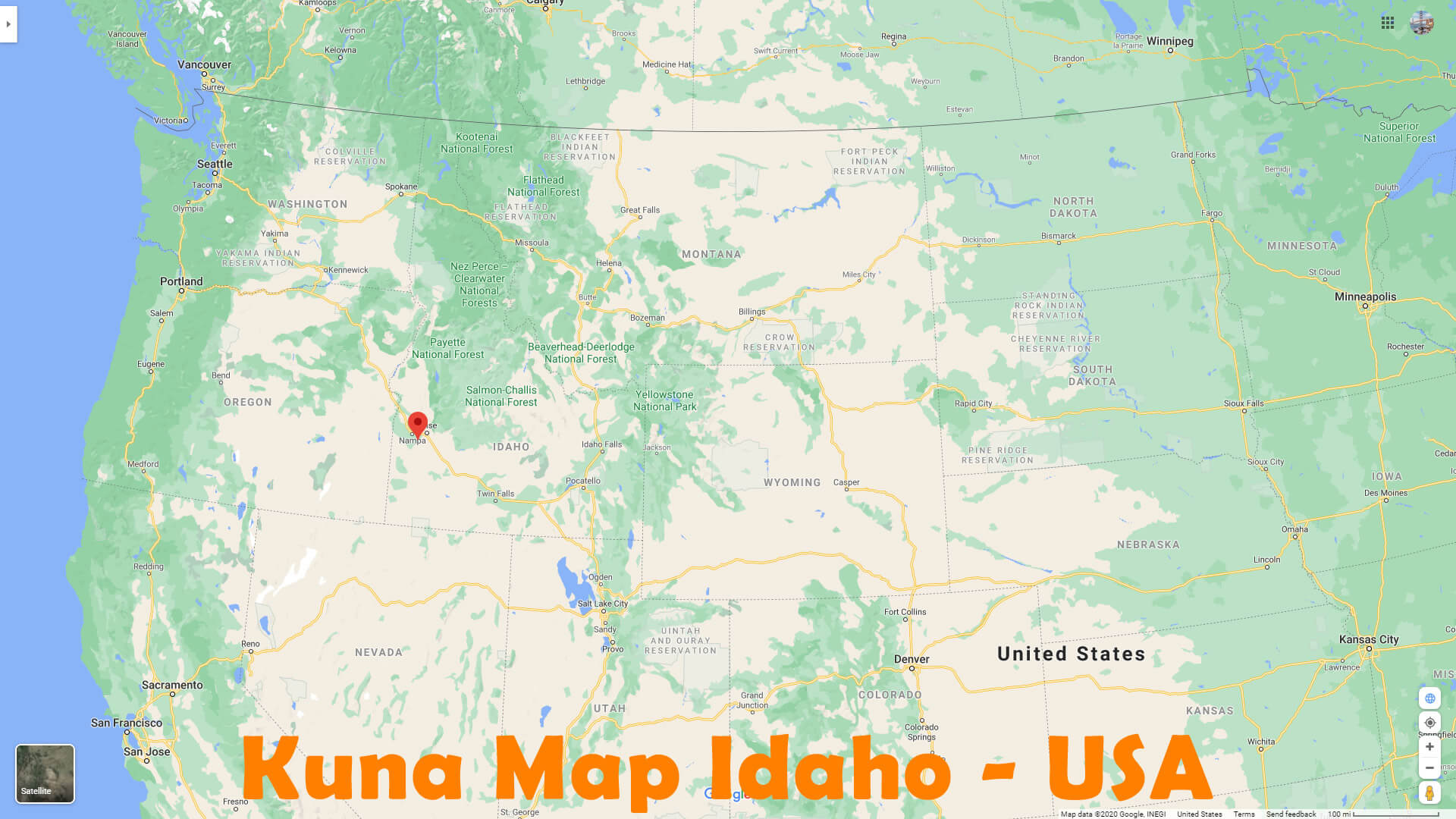 Kuna, Idaho Map