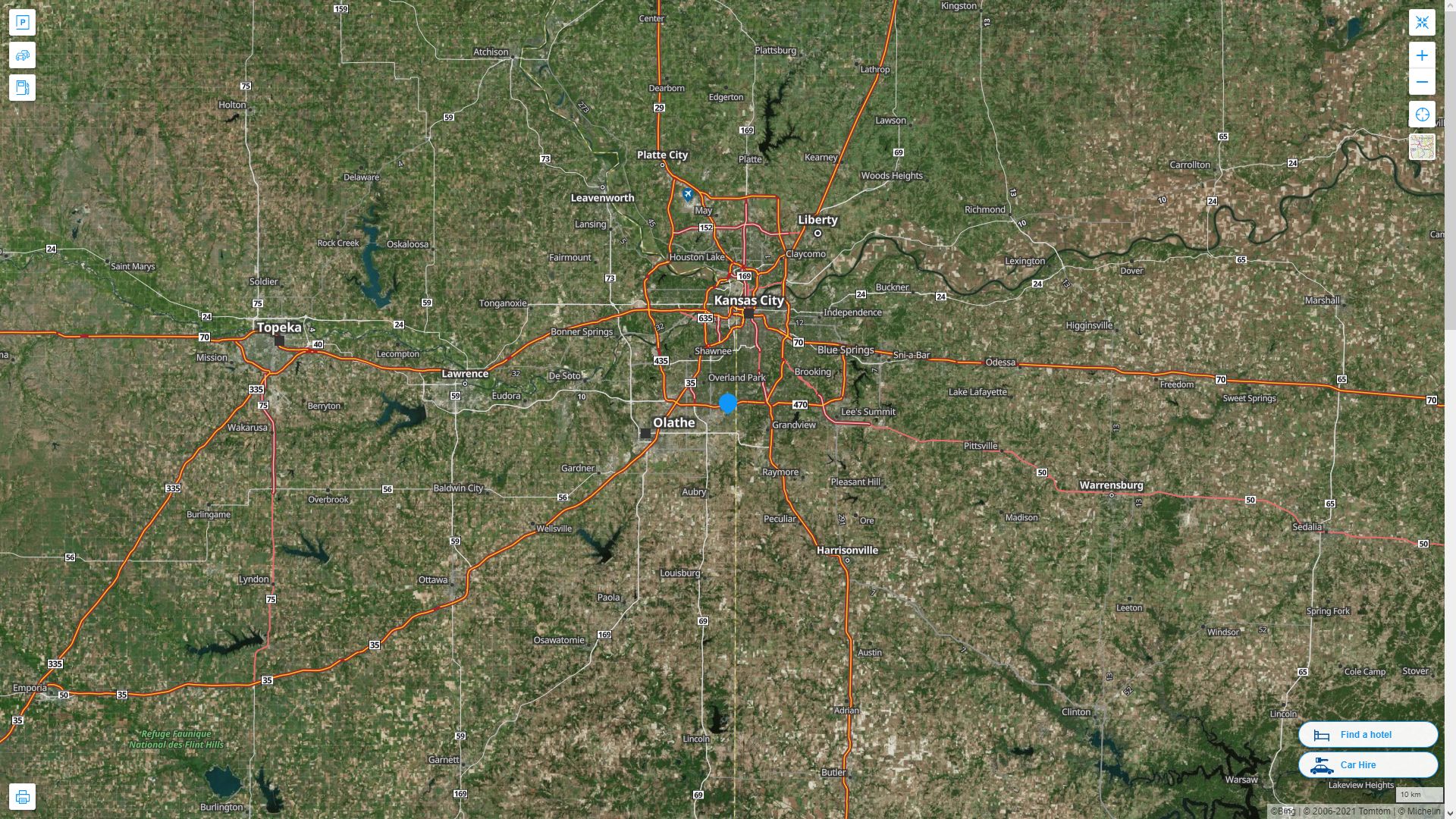 Leawood, Kansas Map