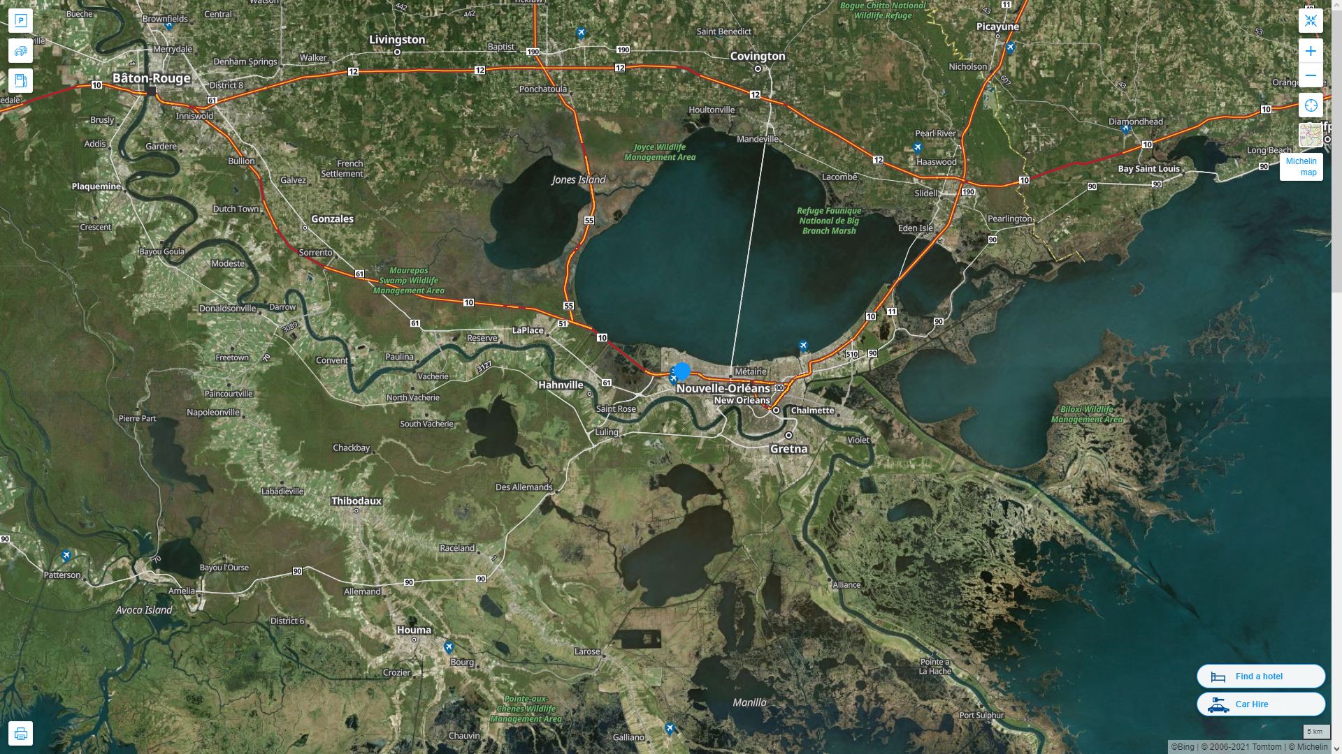 Kenner Louisiana Map