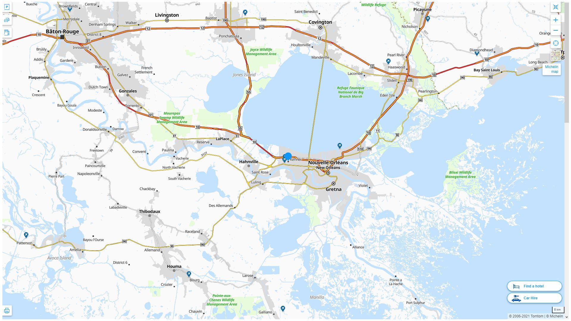 Kenner Louisiana Map