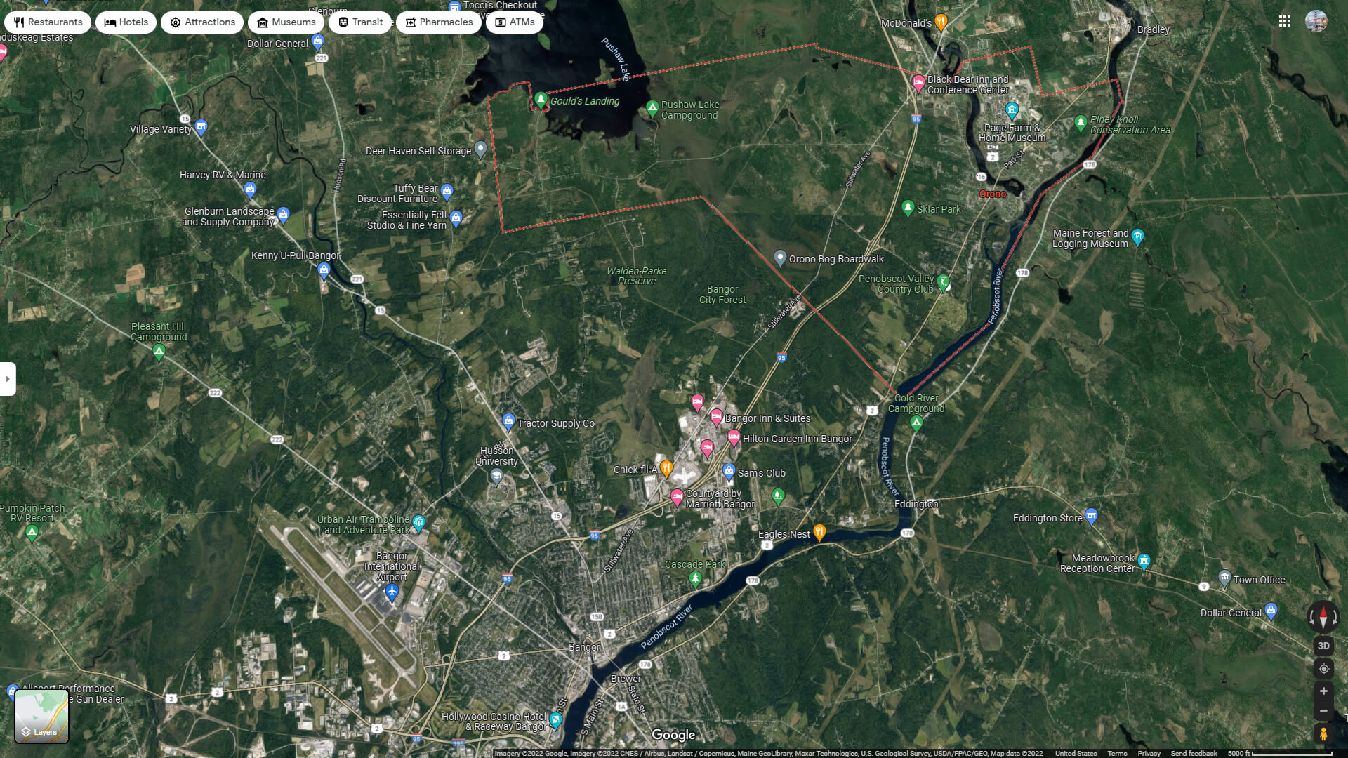 Orono, Maine Map