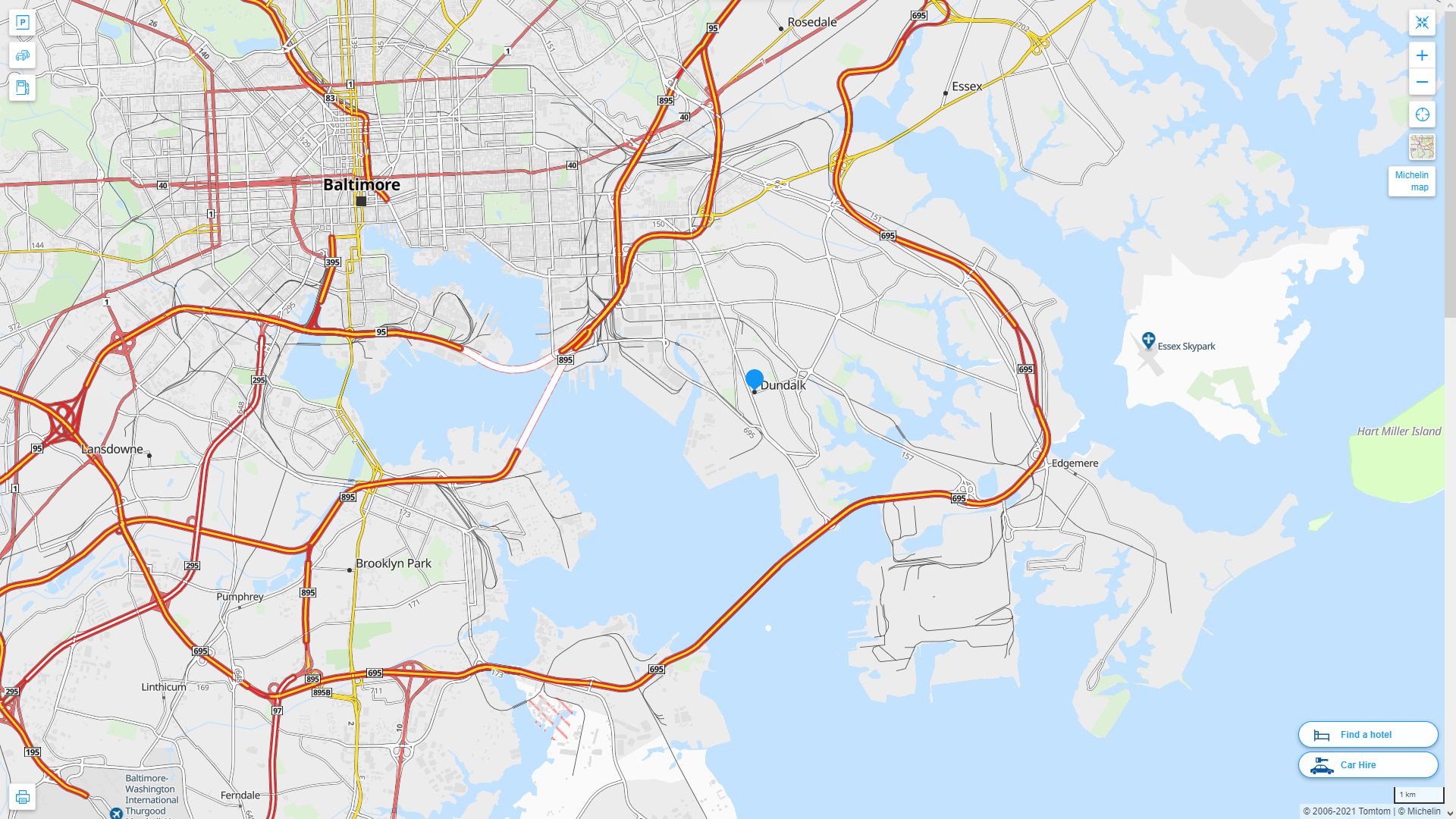 Dundalk Maryland Map