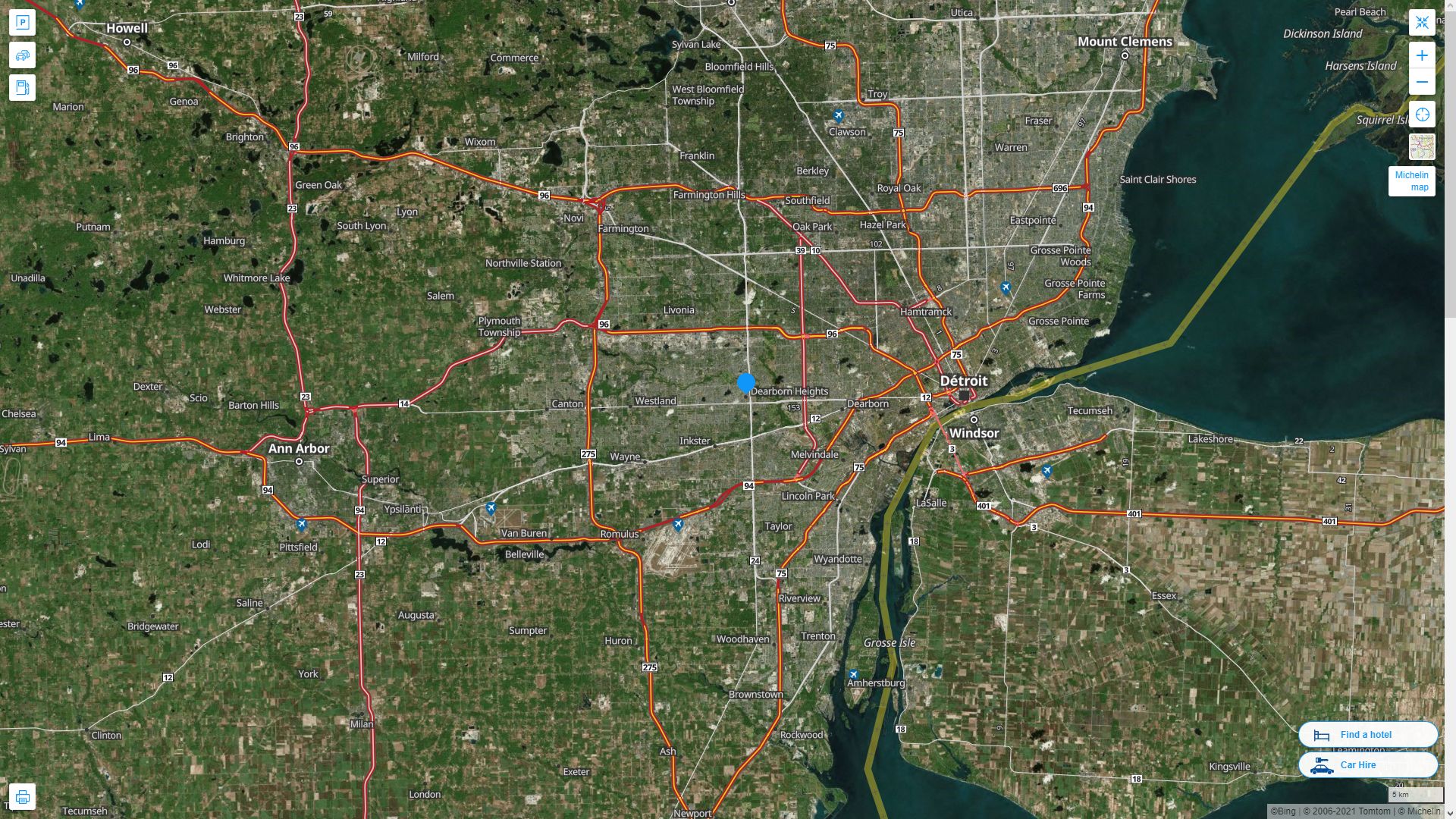 Dearborn Heights Michigan Map - United States