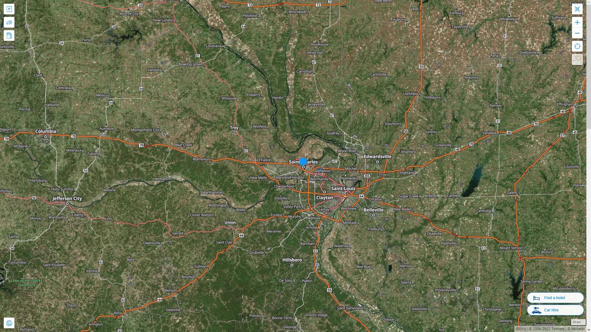 St. Charles Missouri Map