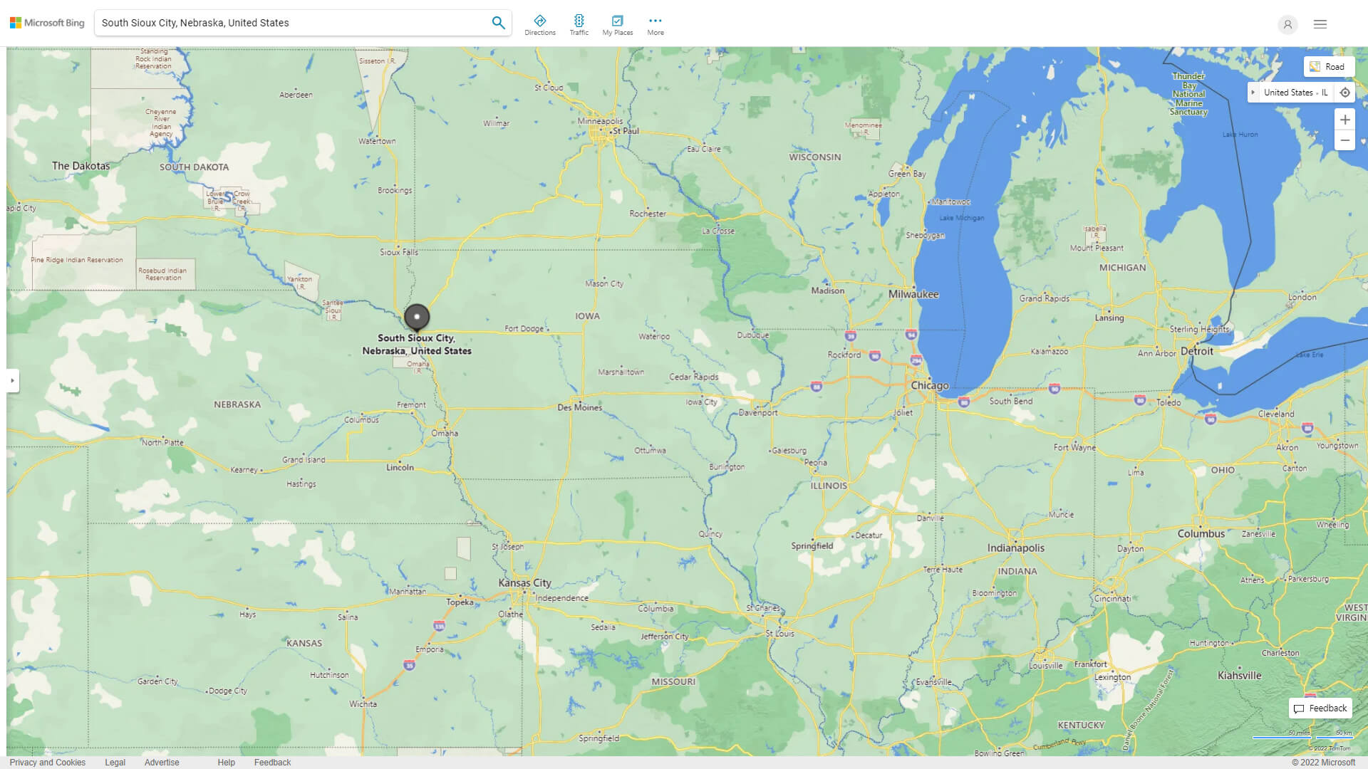 South Sioux City Nebraska Map - United States