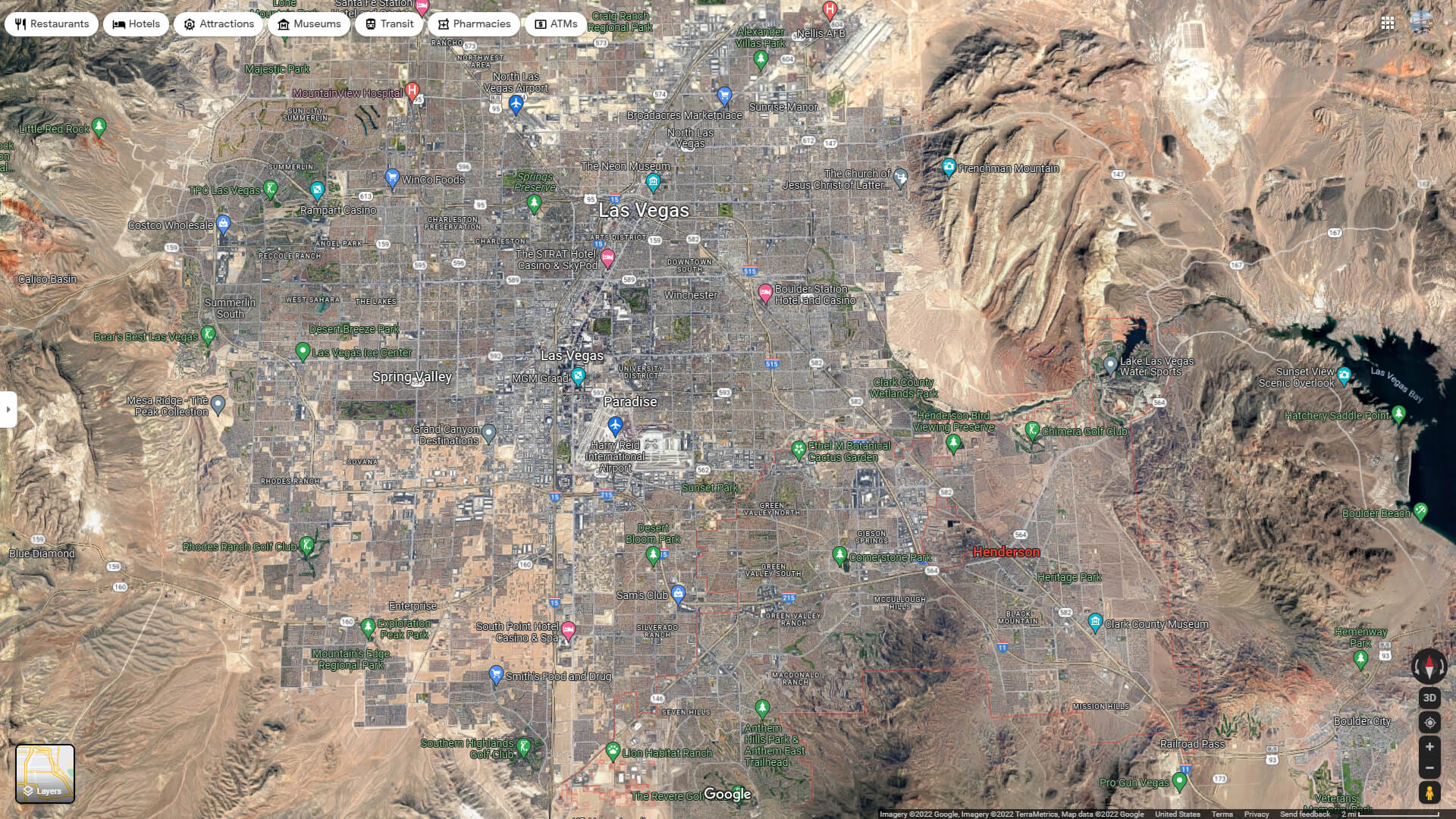 Henderson, Nevada Map
