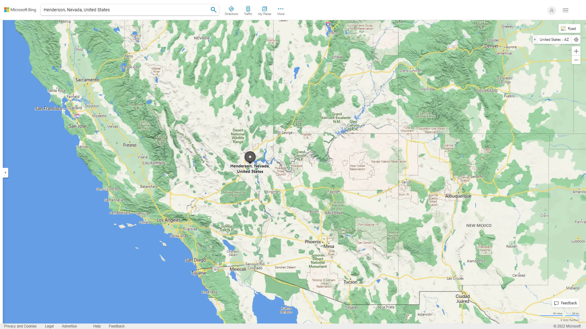Henderson, Nevada Map