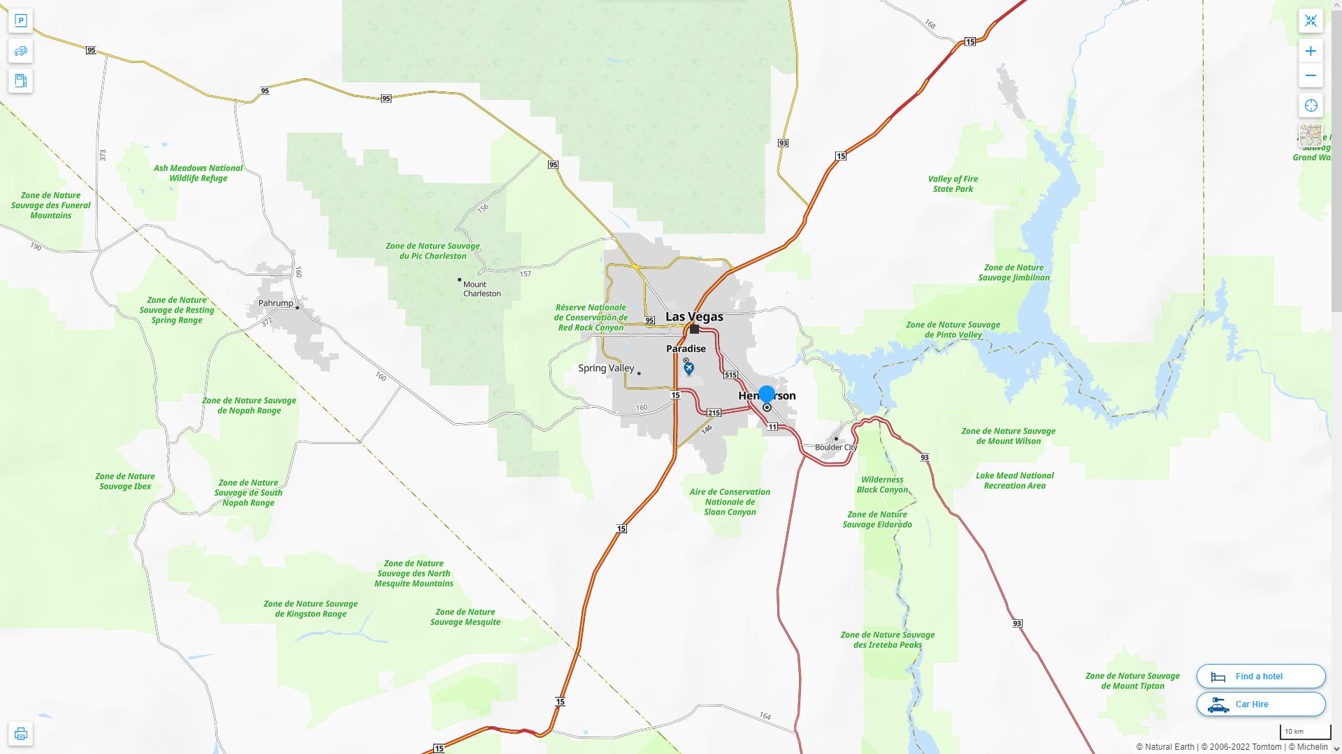 Henderson, Nevada Map