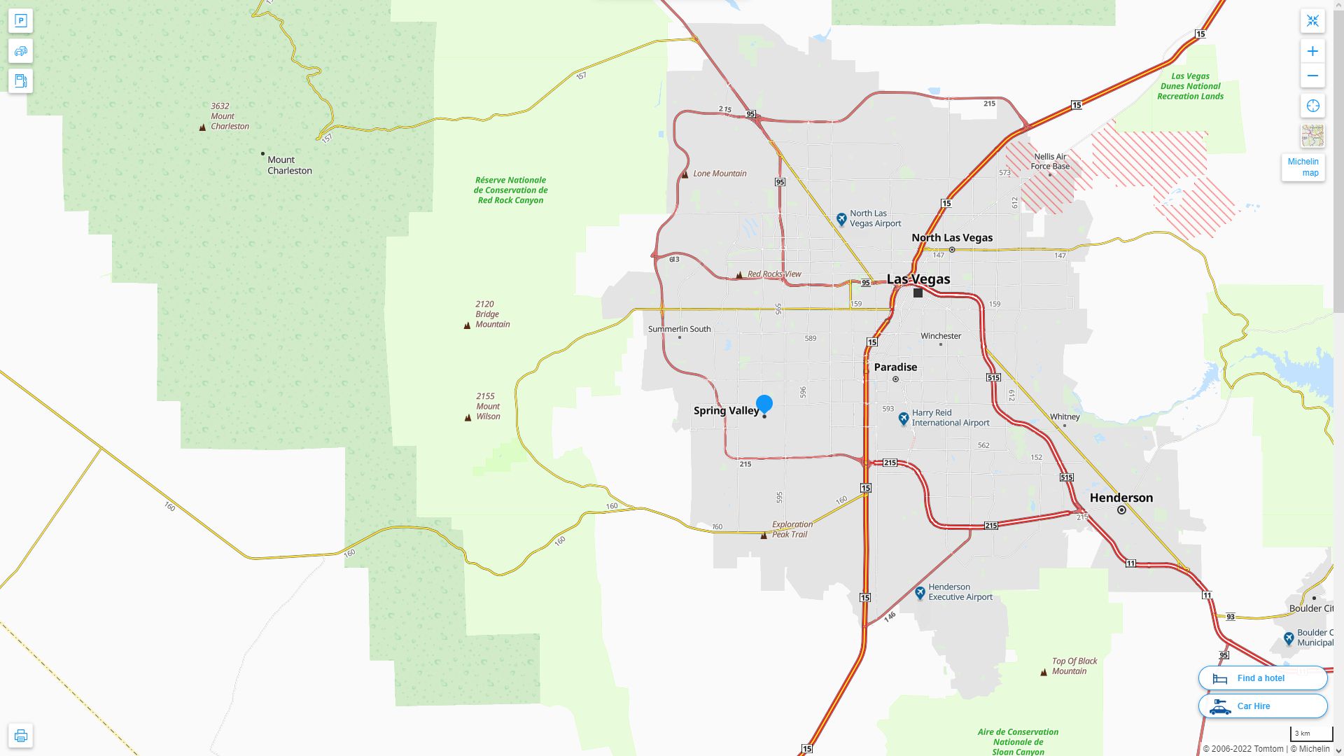 Spring Valley, Nevada Map