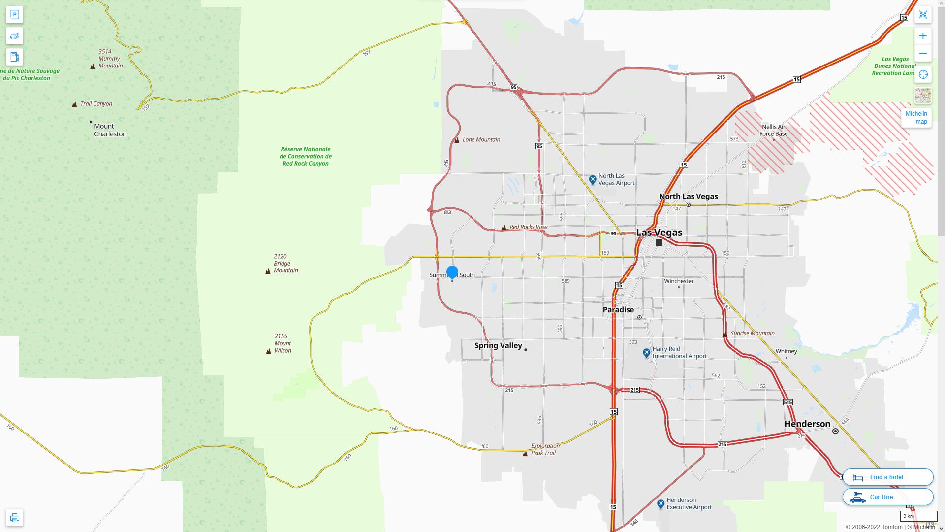 Summerlin South, Nevada Map
