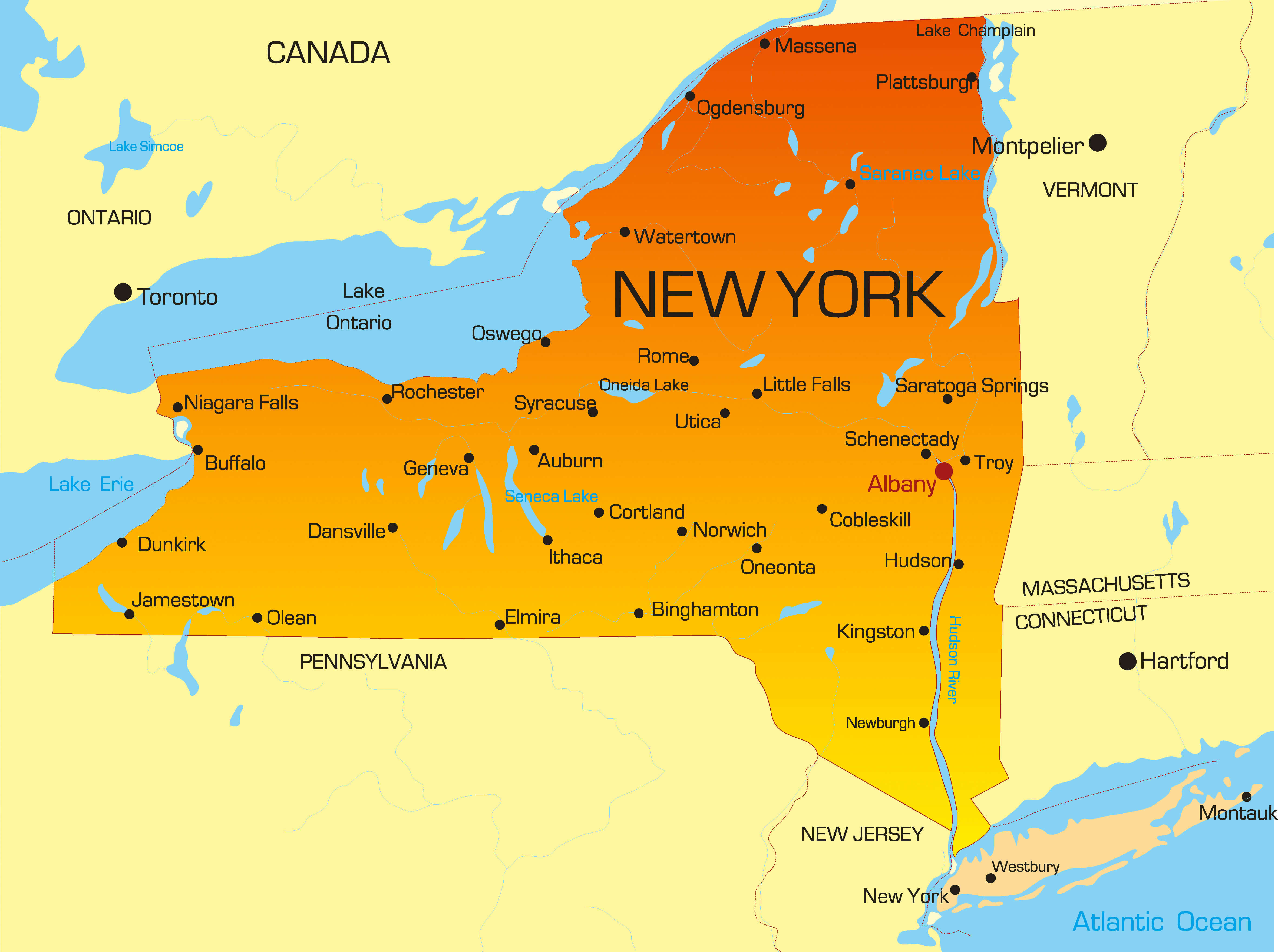 Map Of New York Map Of New York