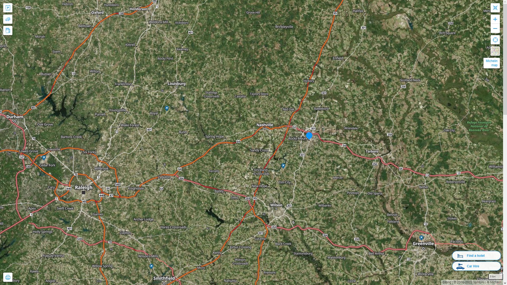 Rocky Mount North Carolina Map