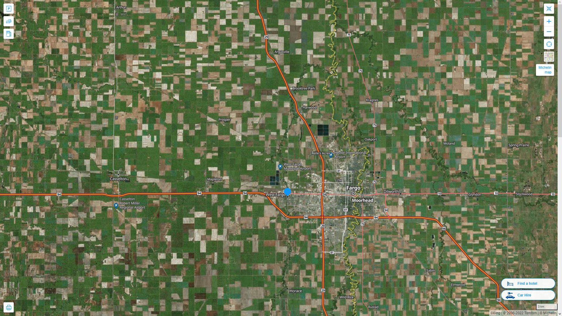 West Fargo North Dakota Map