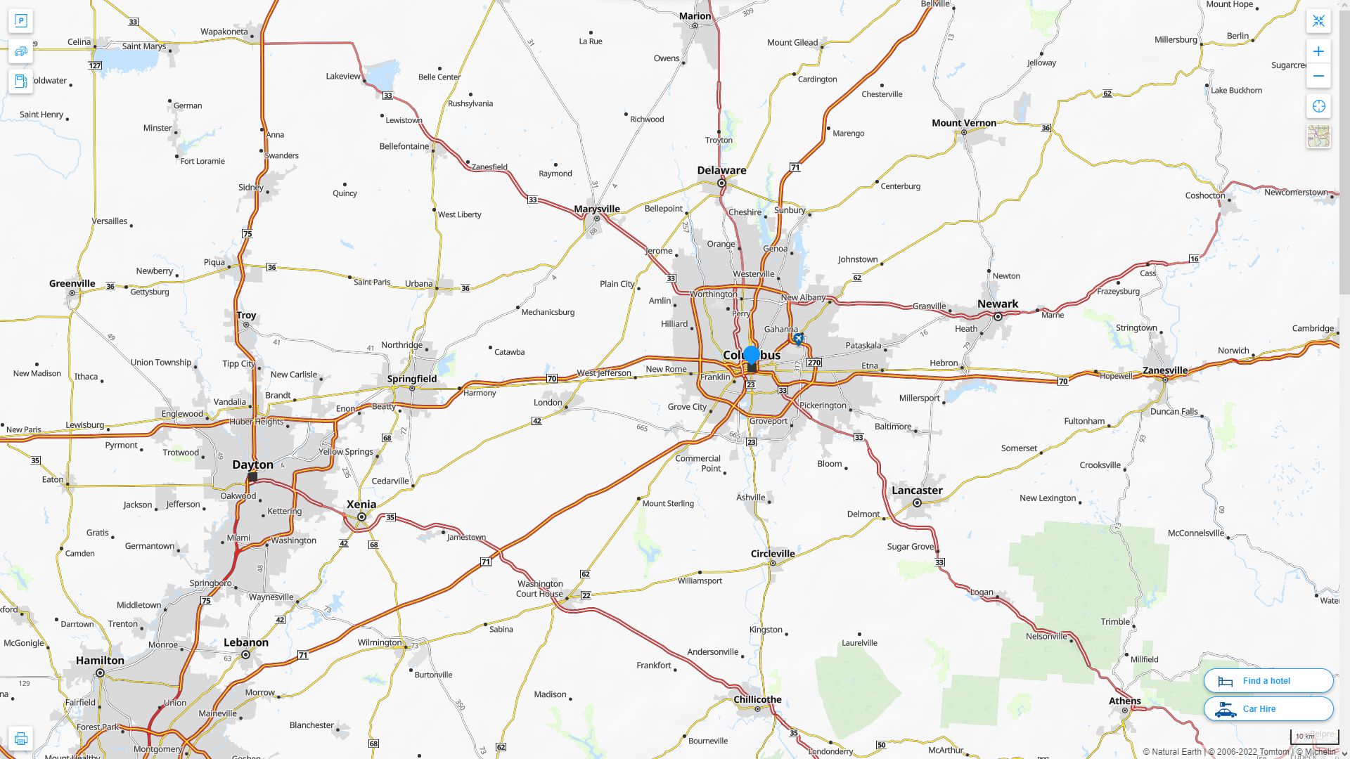 Columbus, Ohio Map