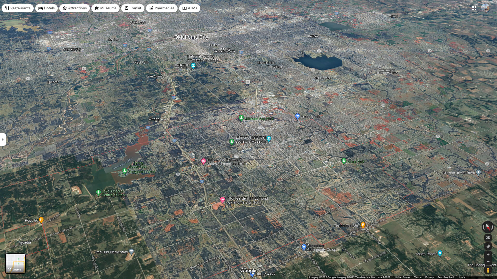 Edmond, Oklahoma Map