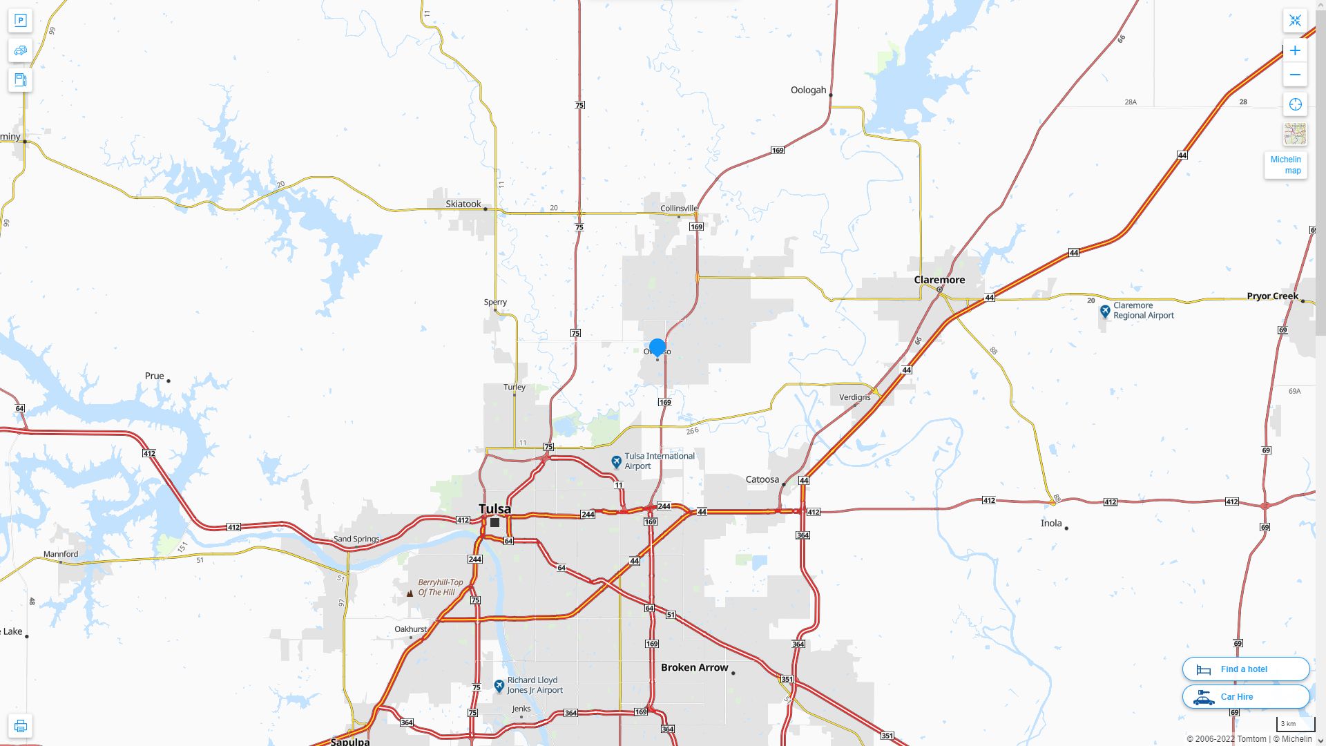 Owasso, Oklahoma Map