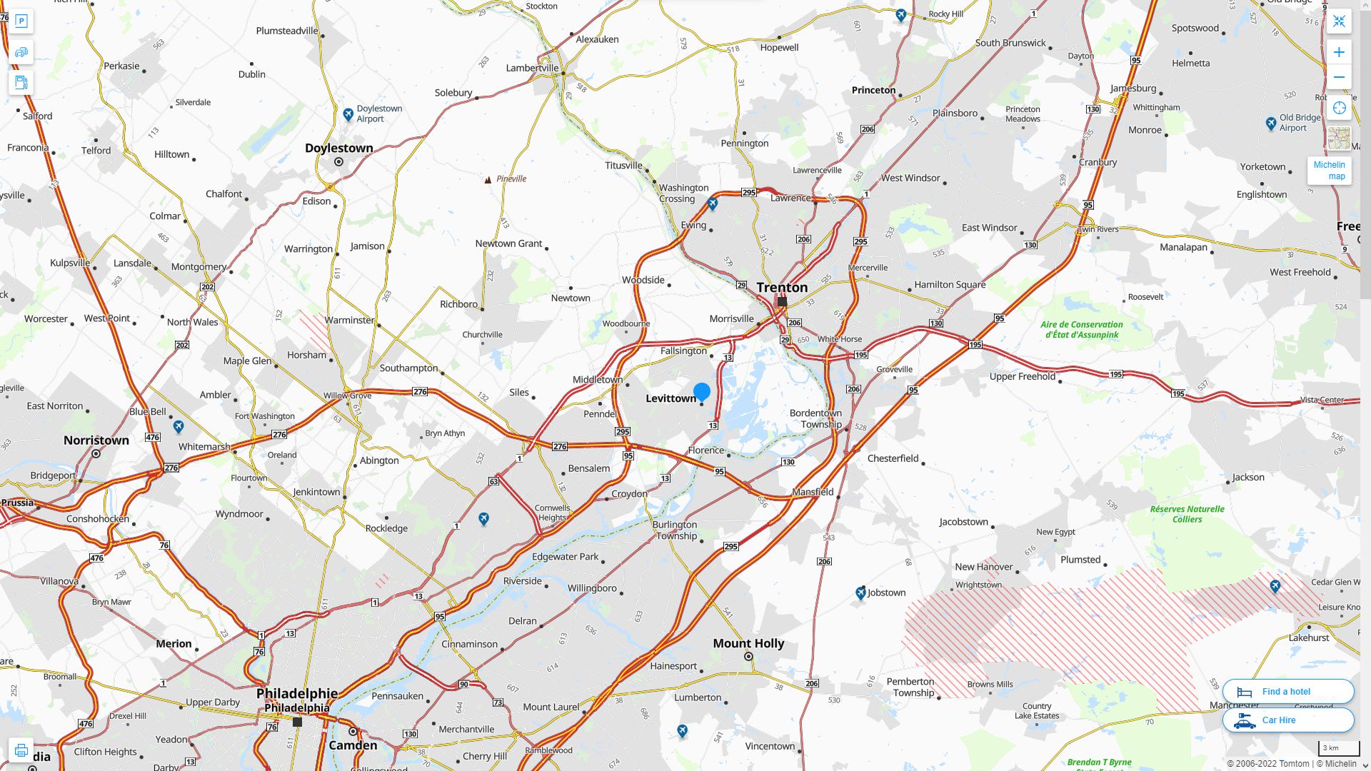 Levittown, Pennsylvania Map